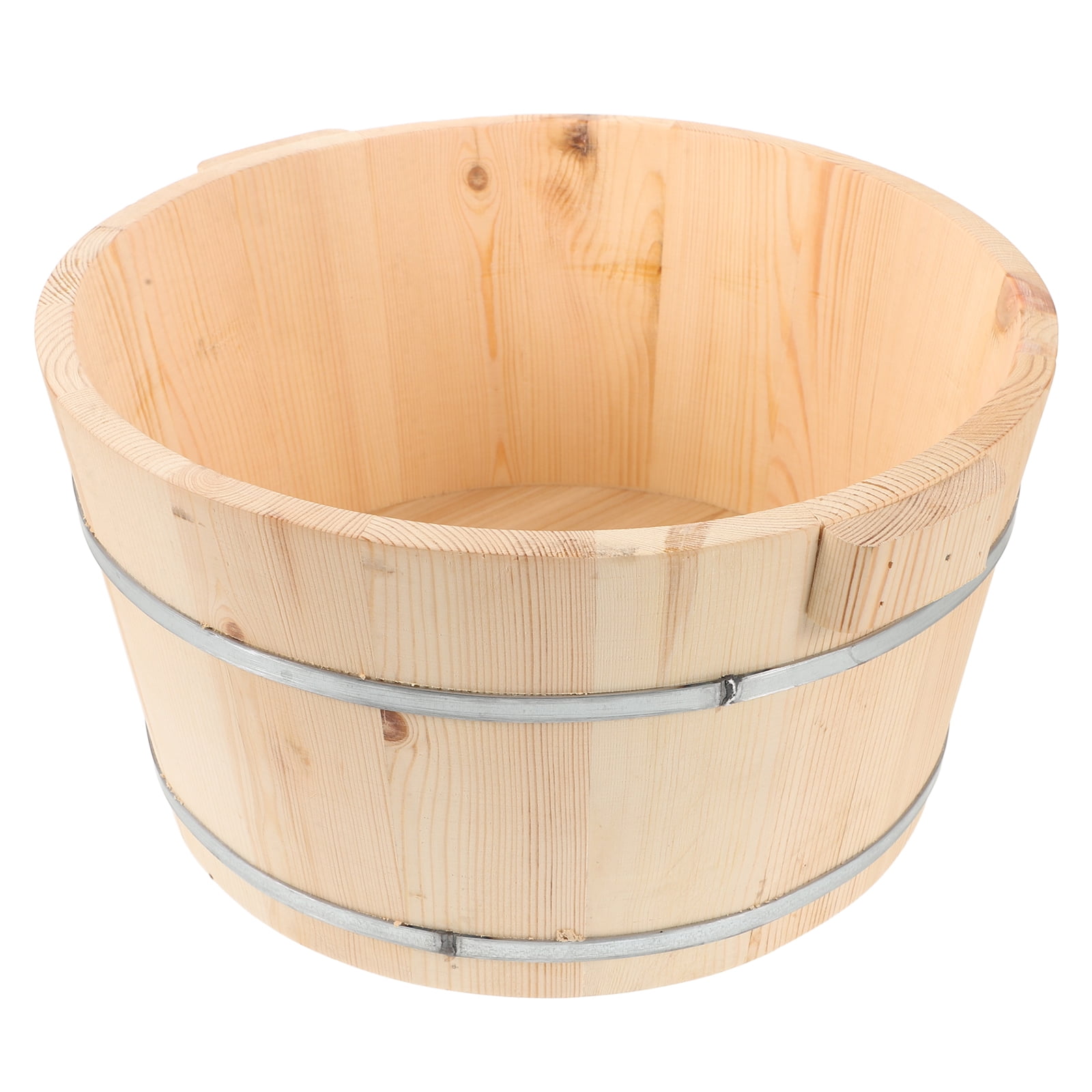 TUIBELYN Foot Bath Bucket Wood Basin Foot Washing Bucket Household Foot ...