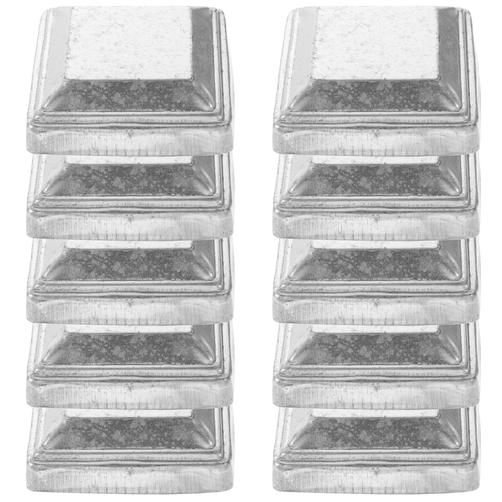 TUIBELYN Iron Square Post Caps for Wood Posts and Fences (10pcs ...