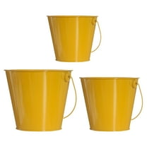 Charmed Colored Mini Metal Buckets - 3-Pack Colorful Tin Pails with ...