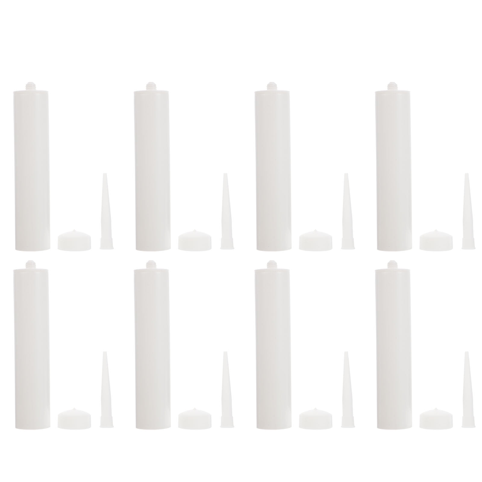 TUIBELYN Plastic Empty Caulk Tubes: 8 Sets 300ml Fillable Sealant ...