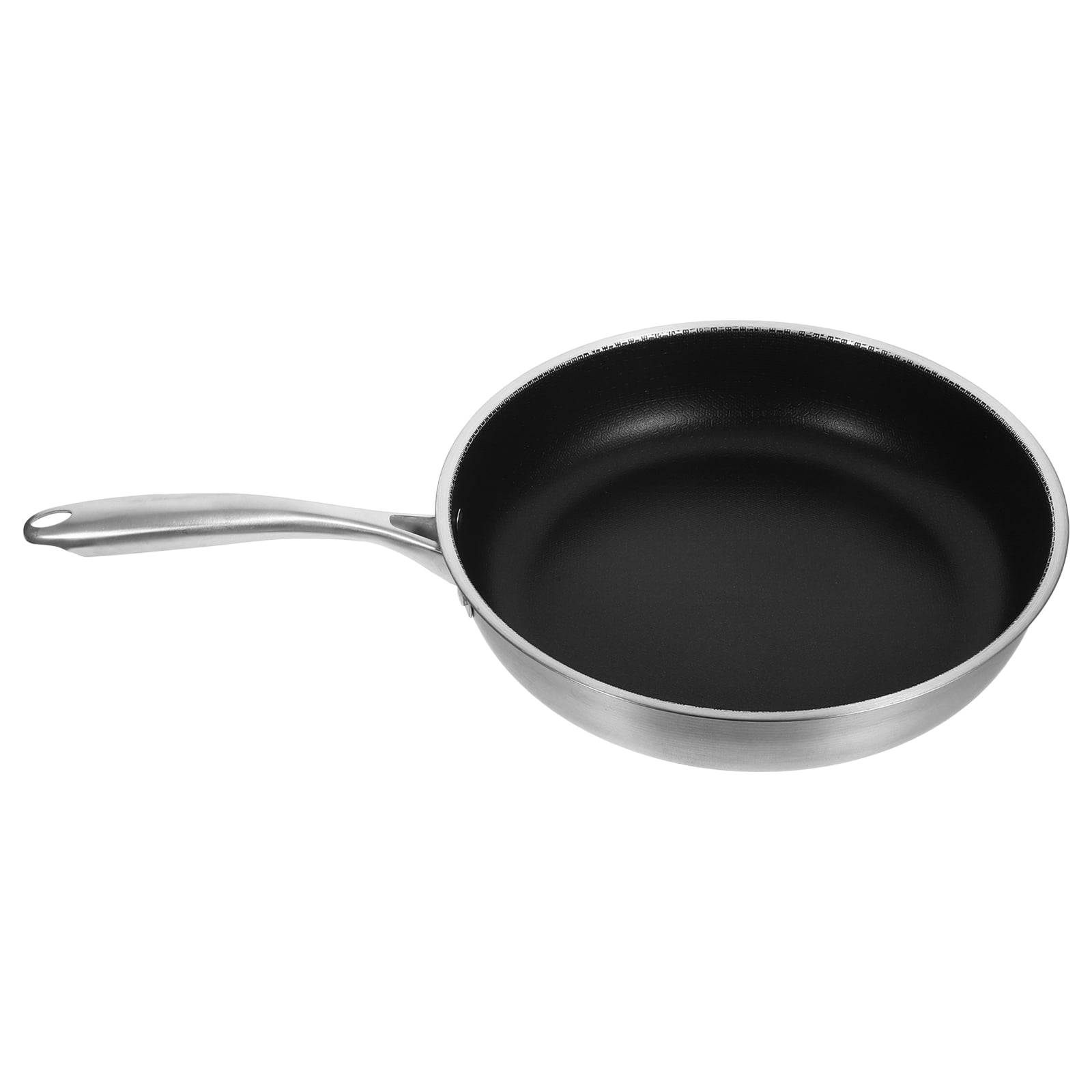 TUIBELYN Stainless Steel Honeycomb Egg Frying Pan Steak Pan Flat Bottom ...