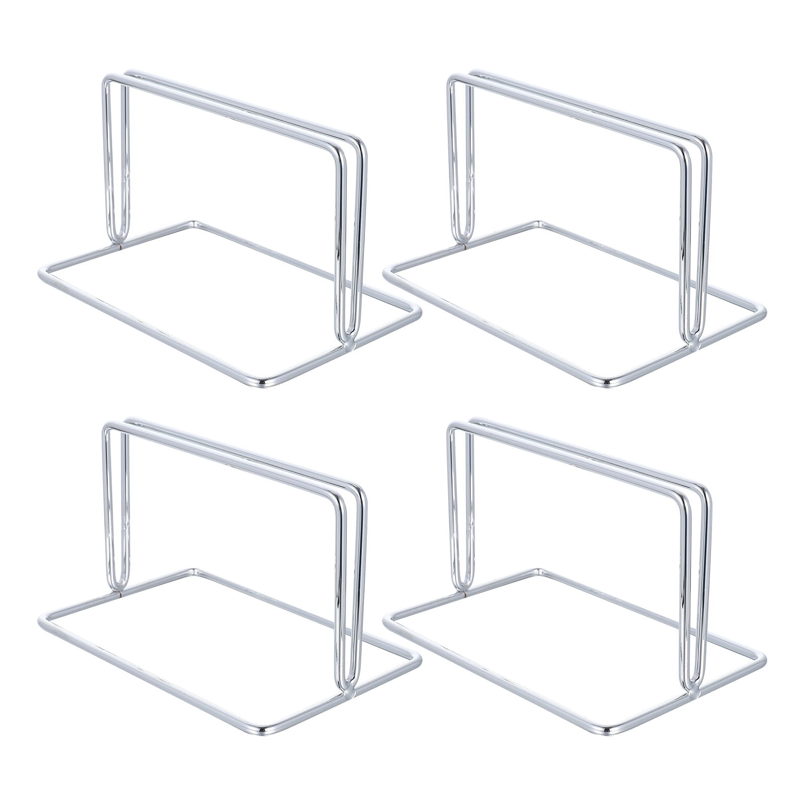 TUIBELYN Tabletop Standing Desk Divider Clamp (4pcs) - Silver Metal ...
