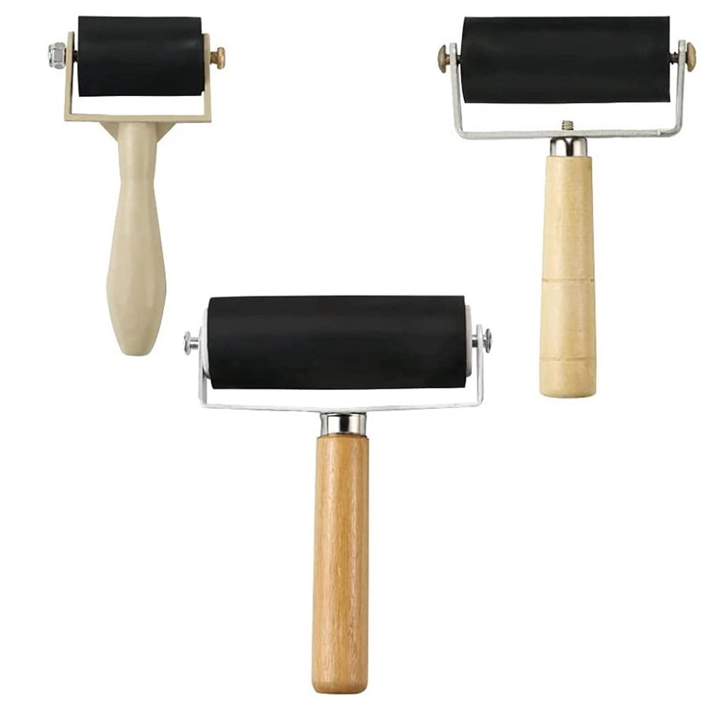 TUIBELYN VICASKY Rubber Brayer Rollers for Printmaking (3Pcs) - Walmart.com