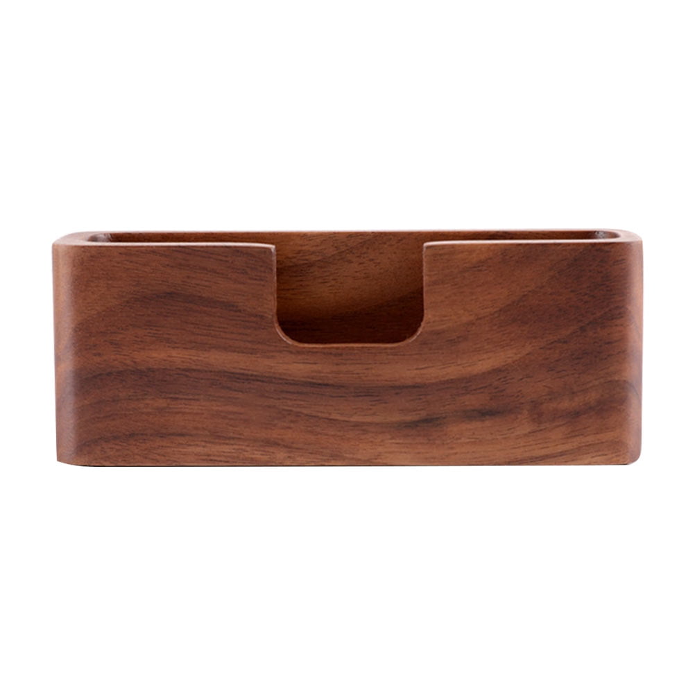 TUIBELYN Vintage Wooden Business Name Stand for Office Tables (Brown ...