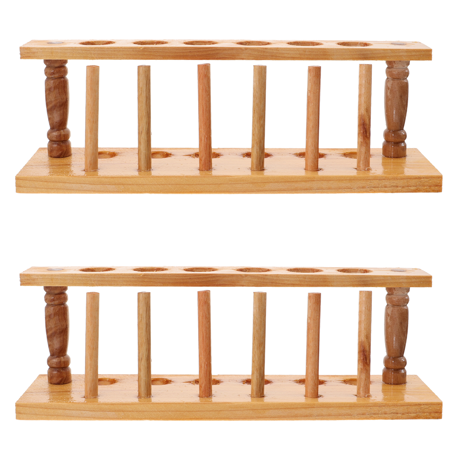 TUIBELYN Wooden Braces Pipe Holder Rack for Shot Glasses and Test Tubes ...