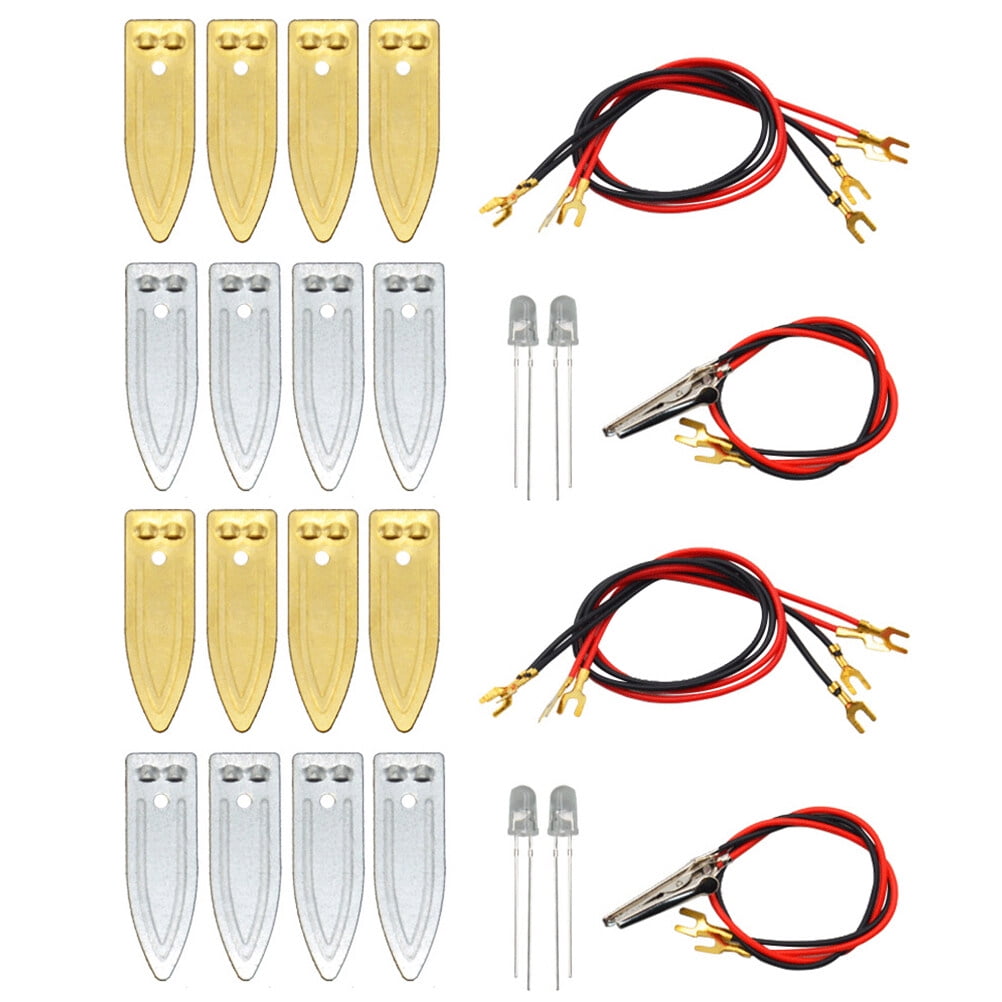 TUIBELYN Zinc Copper Electrode Strips for Teaching & Learning, 2 Sets ...