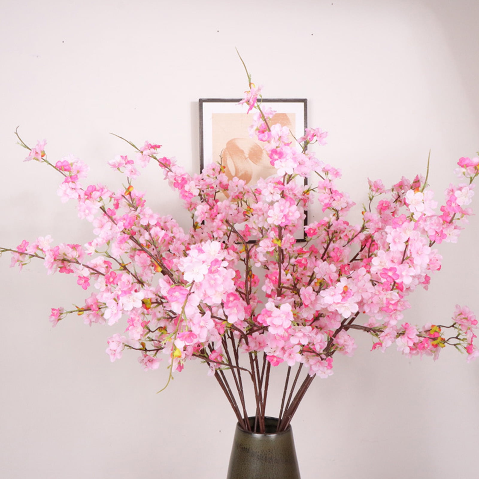 Diceymbol Artificial Cherry Blossom Branches 42.13in Realistic Silk ...