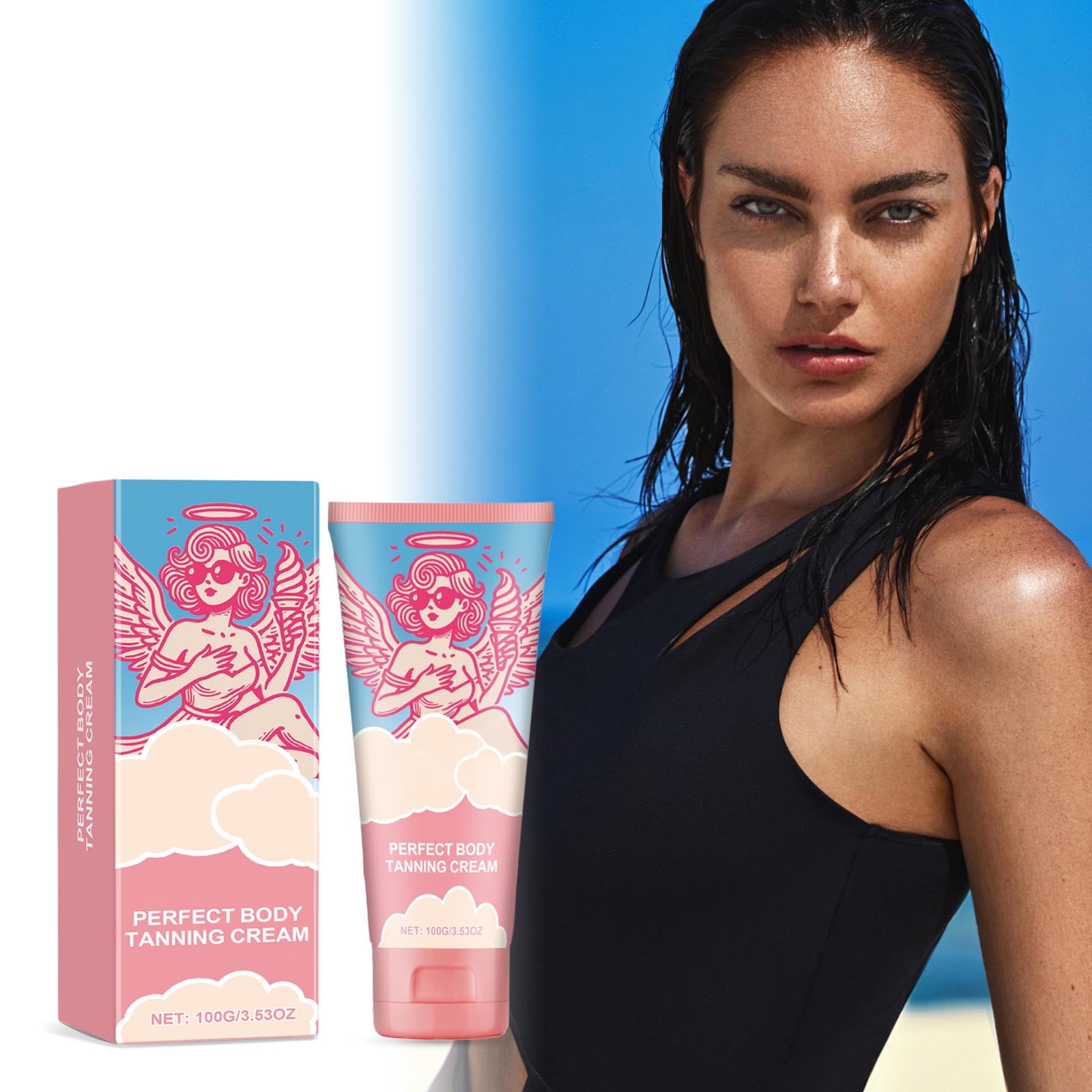 TUITOONM Body Tanning Cream 3.5 oz Delivers Quick Natural-Looking Tan ...