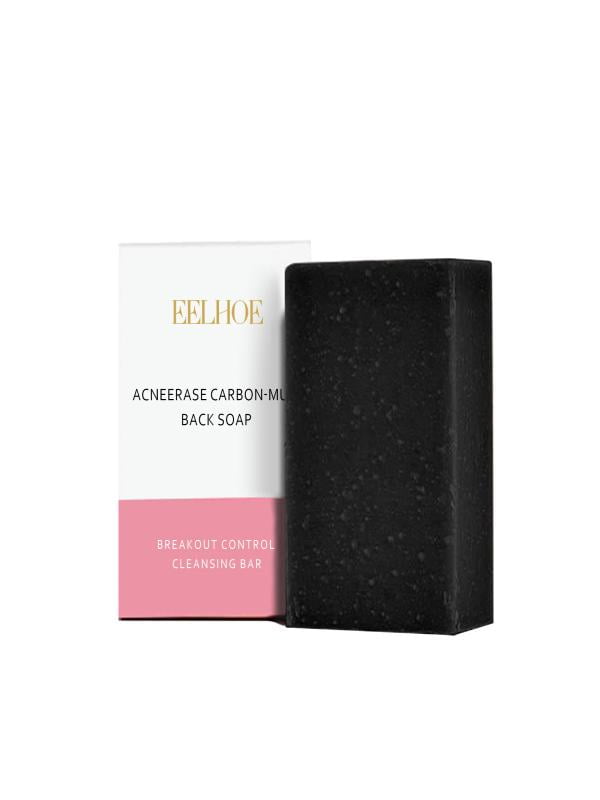 TUITOONM Carbon-Mud Back Soap 3.53 oz, 3-Pack Deep Cleansing Charcoal ...