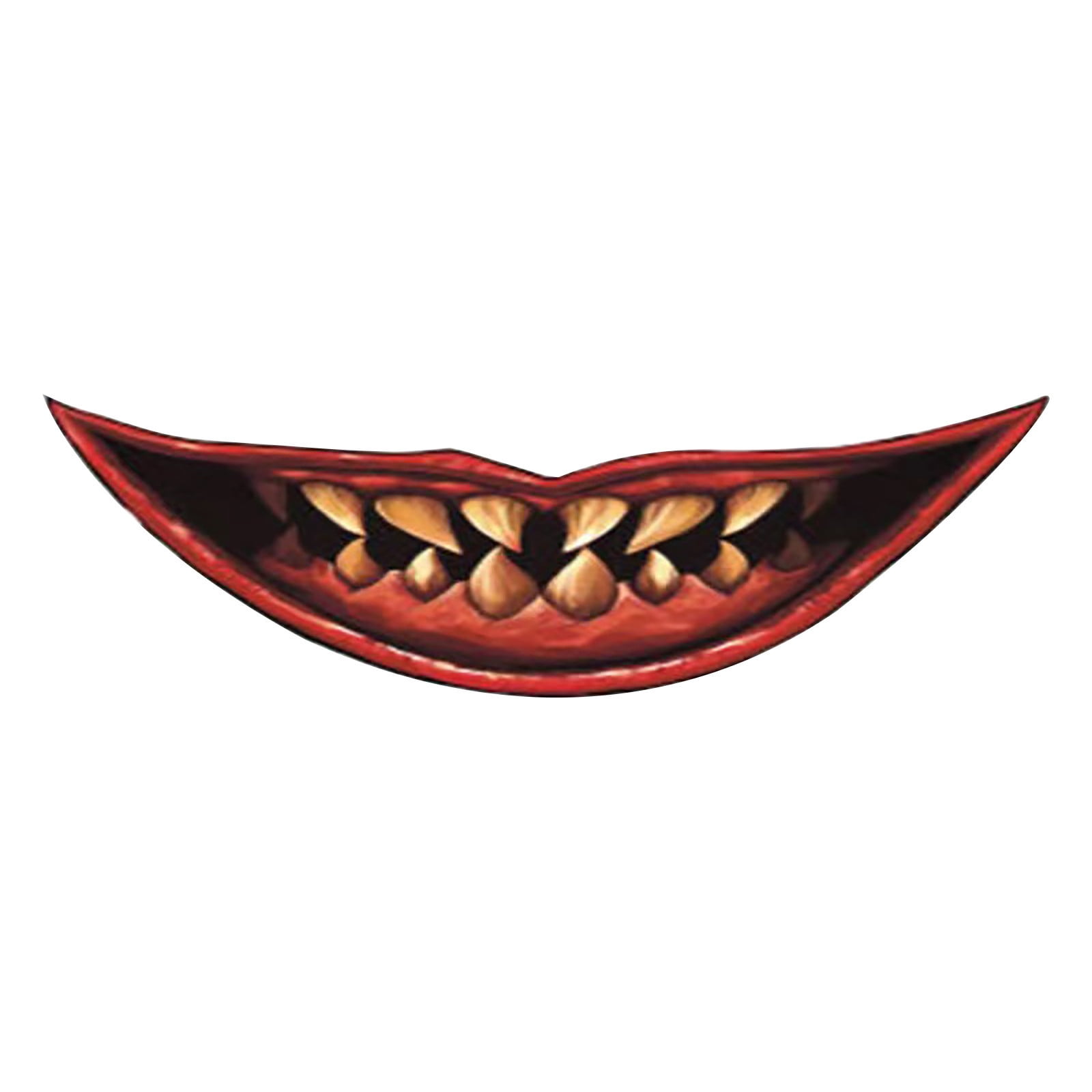 TUITOONM Halloween Mouth Stickers 2 Sheets Scary Lip Makeup Temporary ...