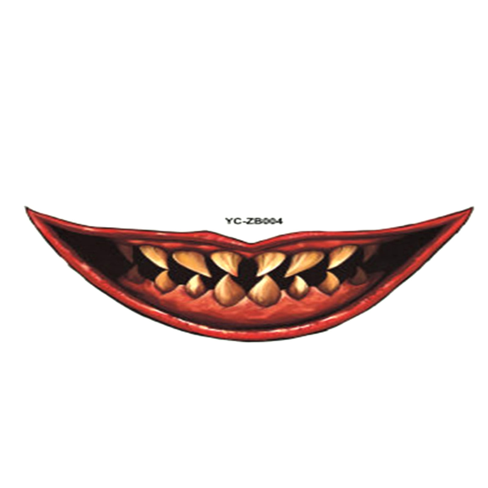 TUITOONM Halloween Mouth Stickers Horror Lip Decals 12 Scary DIY Lip ...