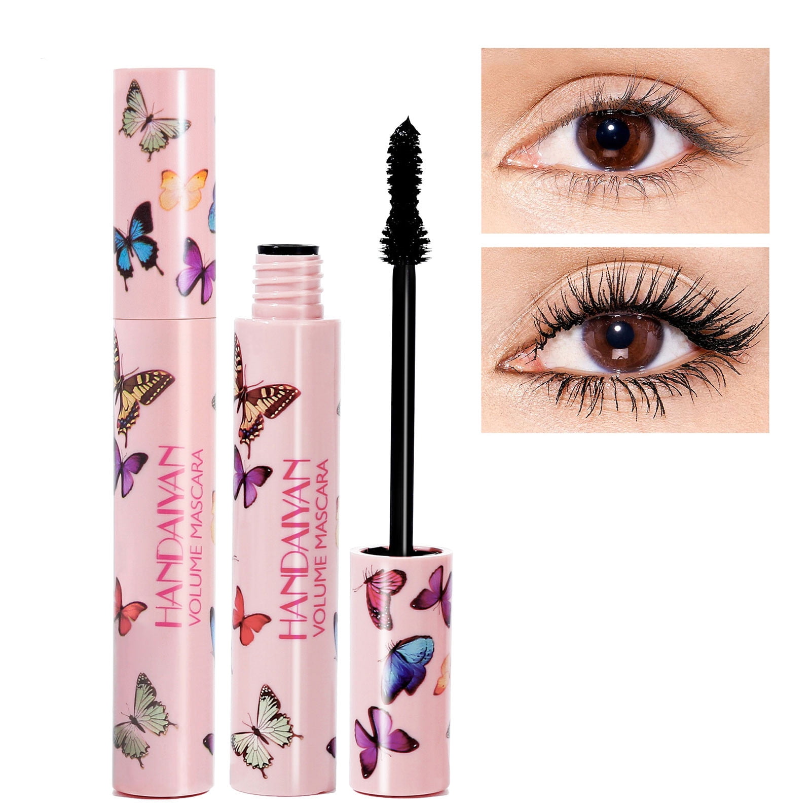 TUITOONM Mascara Women's Long Curling Slender Makeup Silk Fiber ...