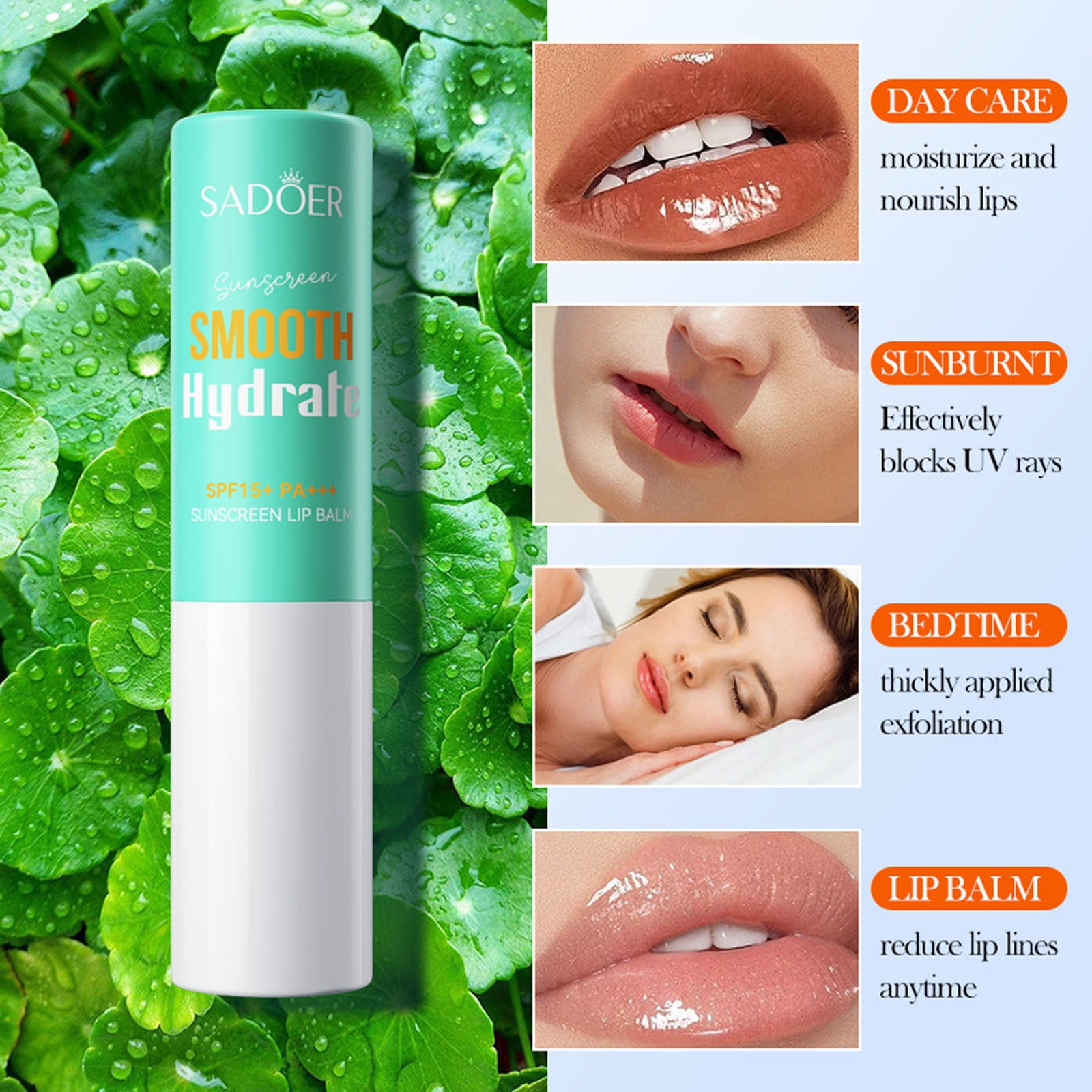 TUITOONM Nourishing Lip Balm with SPF Summer Hydrating & Sunscreen Lip ...