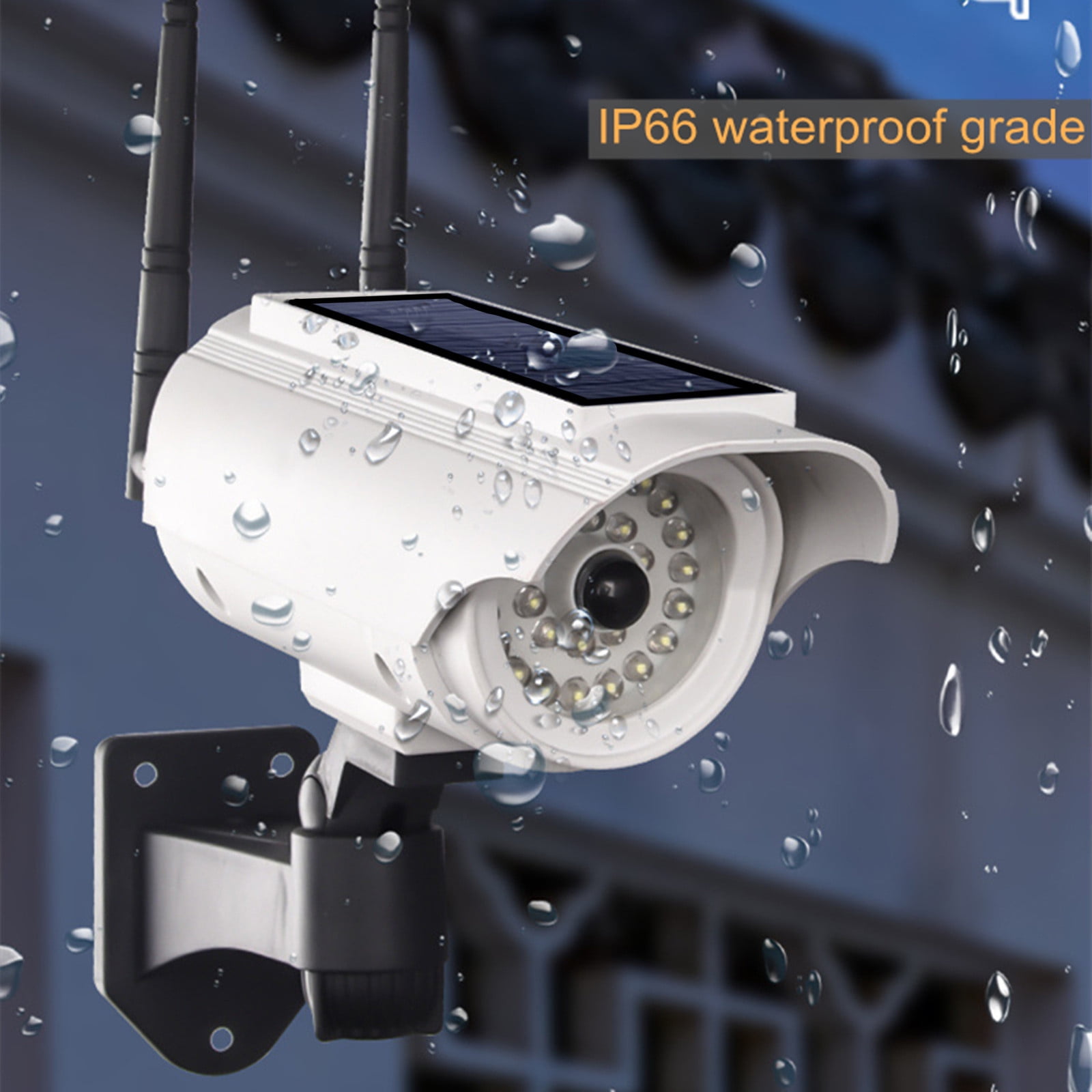 TUITOONM Solar Dummy Security Camera with LED Light Motion Activated ...