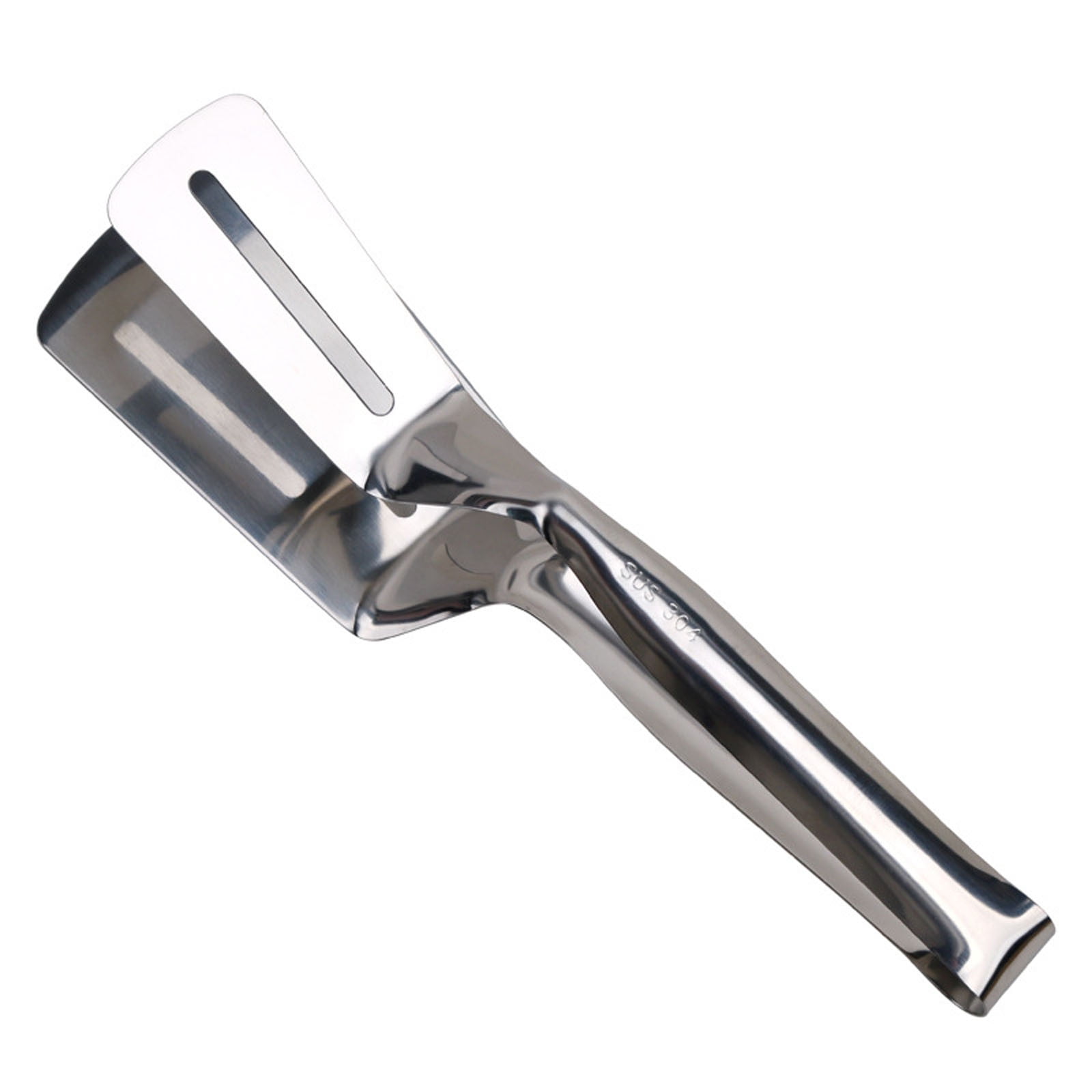 TUITOONM Stainless Steel Frying Spatula Clip 2 In 1 Multi-Purpose BBQ ...