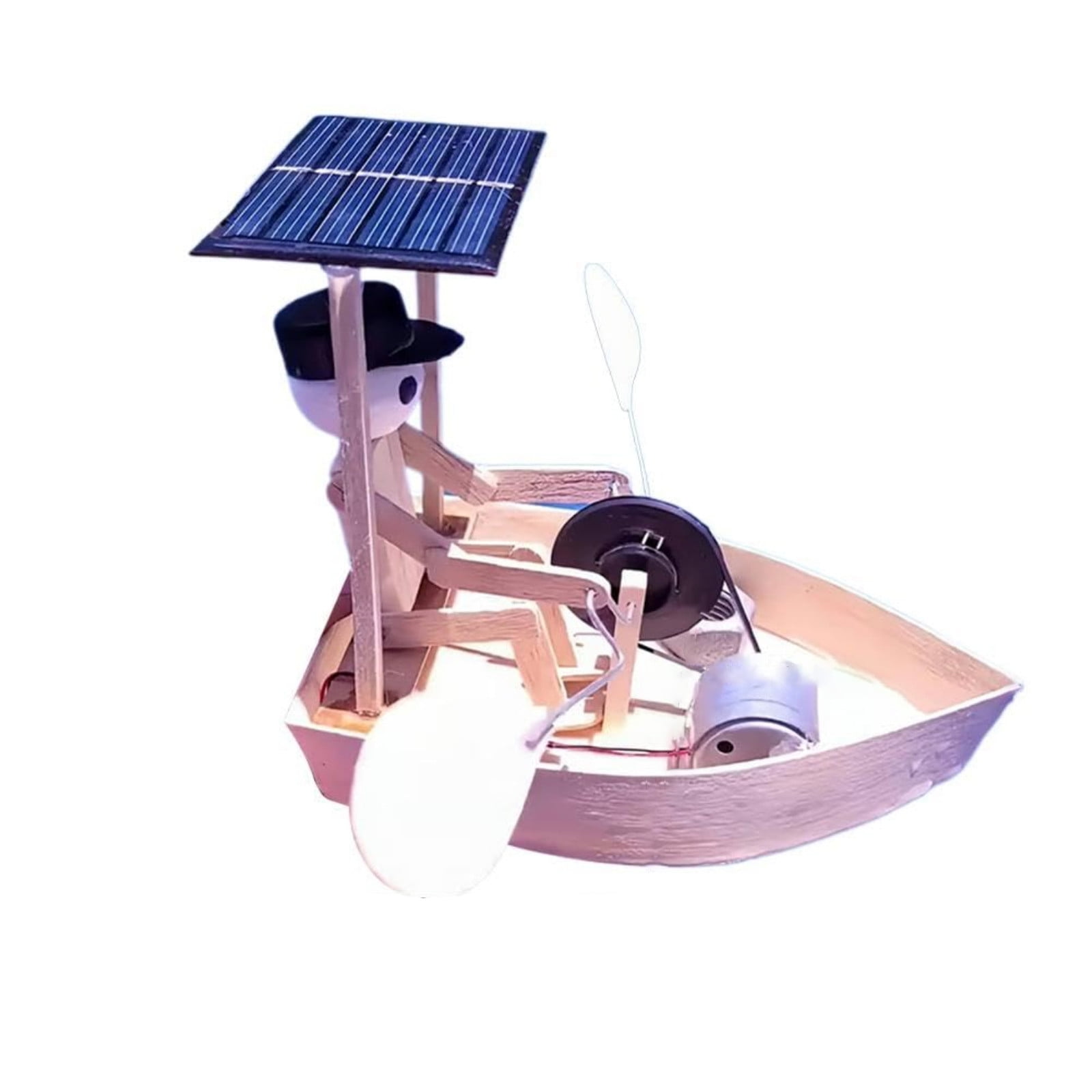 TUITUO DIY Solar-Powered Wooden Boat Kit for Kids & Adults – STEM ...