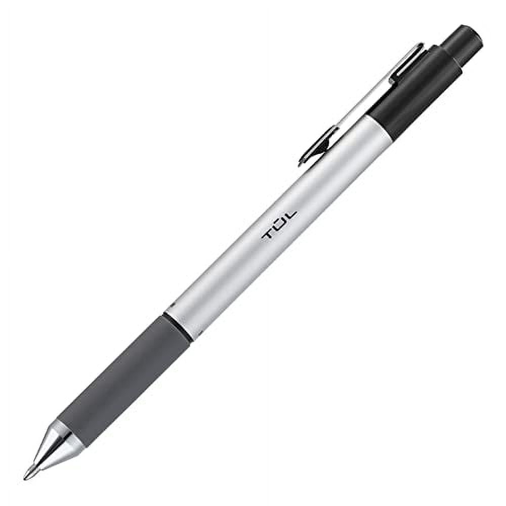 TUL® BP3 Retractable Ballpoint Pens, Medium Point, 1.0 mm, Silver ...