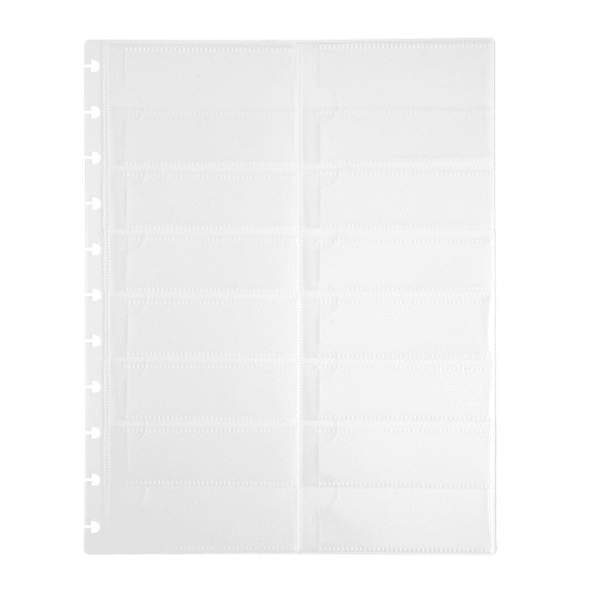 TUL® Discbound Notebook Business Card Pages, Letter Size, Clear, 14 ...