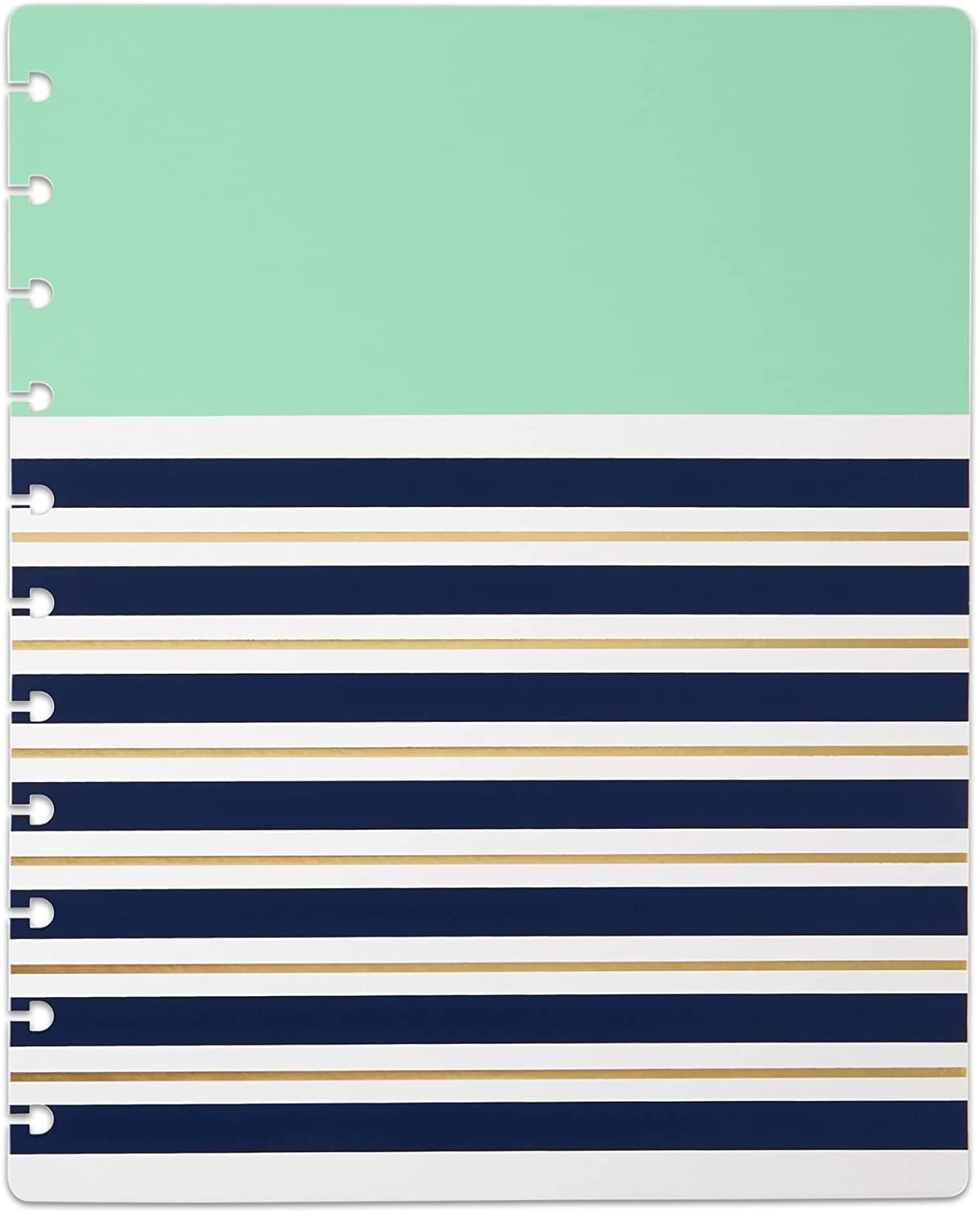 TUL® Discbound Notebook Covers, Letter Size, Mint Stripes, Pack of 2 ...