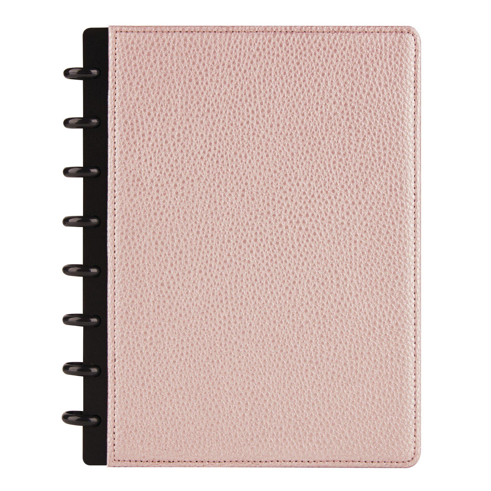 TUL® Discbound Notebook With Pebbled Leather Cover, Junior Size, Narrow ...