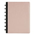 TUL® Discbound Notebook With Pebbled Leather Cover, Junior Size, Narrow ...