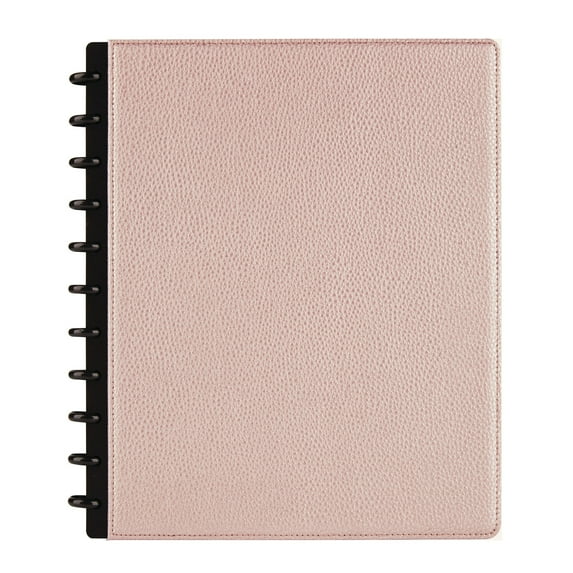 TUL® Discbound Notebook With Pebbled Leather Cover, Letter Size, Narrow ...