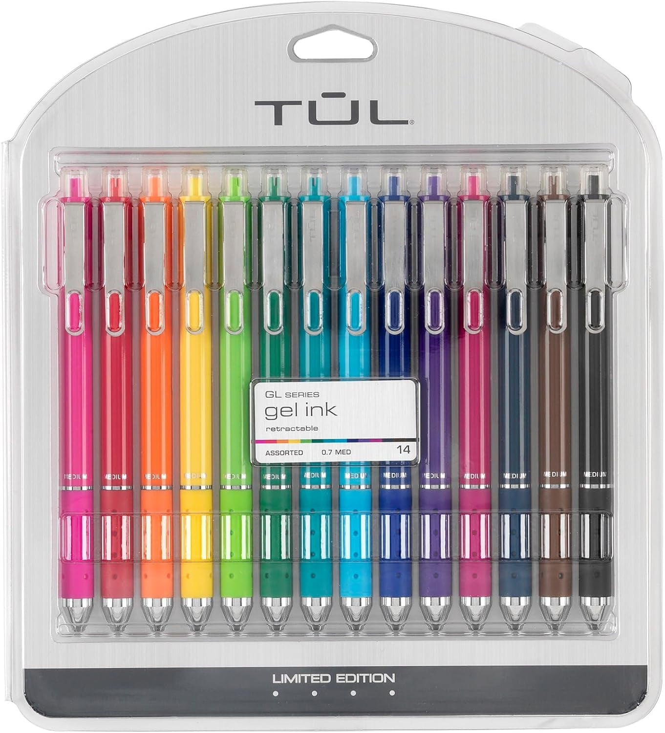 TUL® GL Series Retractable Gel Pens, Medium Point, 0.7 mm, Assorted ...
