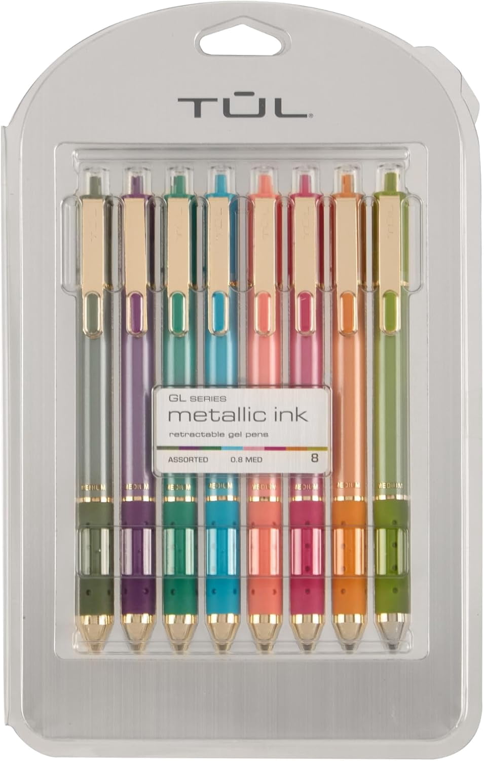 TUL® GL Series Retractable Gel Pens, Medium Point, 0.8 mm, Assorted ...