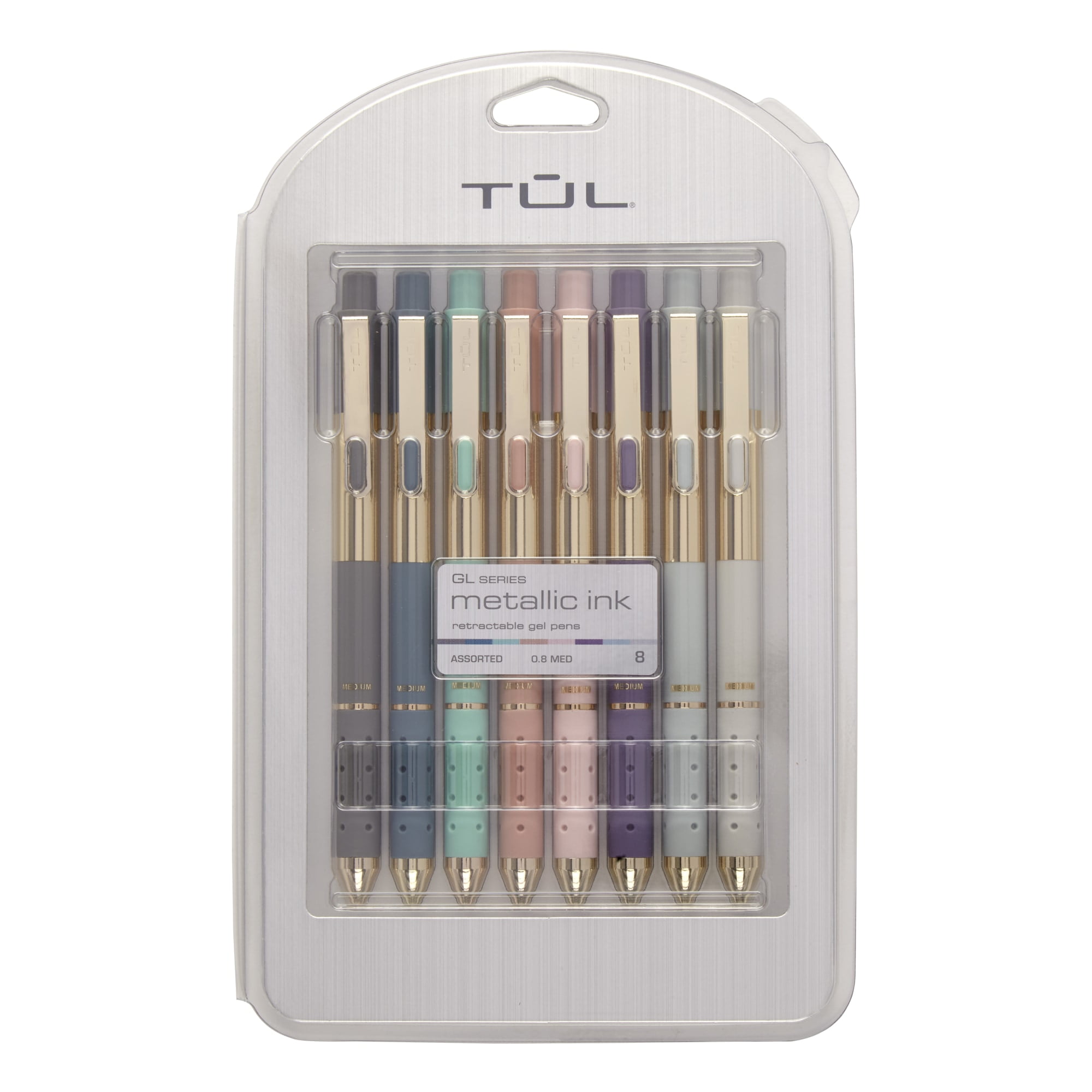 TUL GL Series Gel Pens, 0.8 mm, Multi-Color, 8 Count - Walmart.com