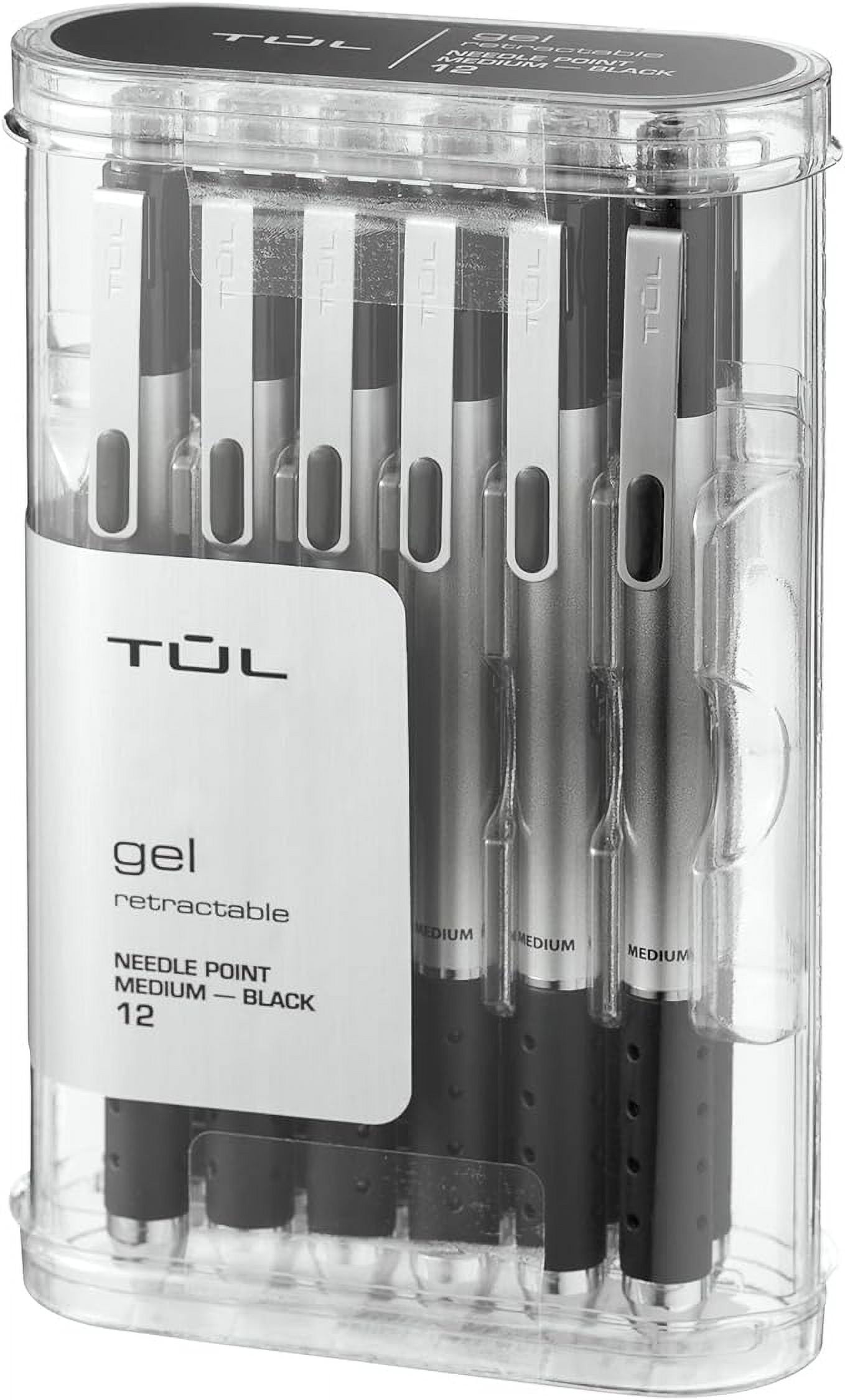 TUL GL1 Retractable Gel Pen, Needle Point, 0.7 mm, Gray Barrel, Black ...