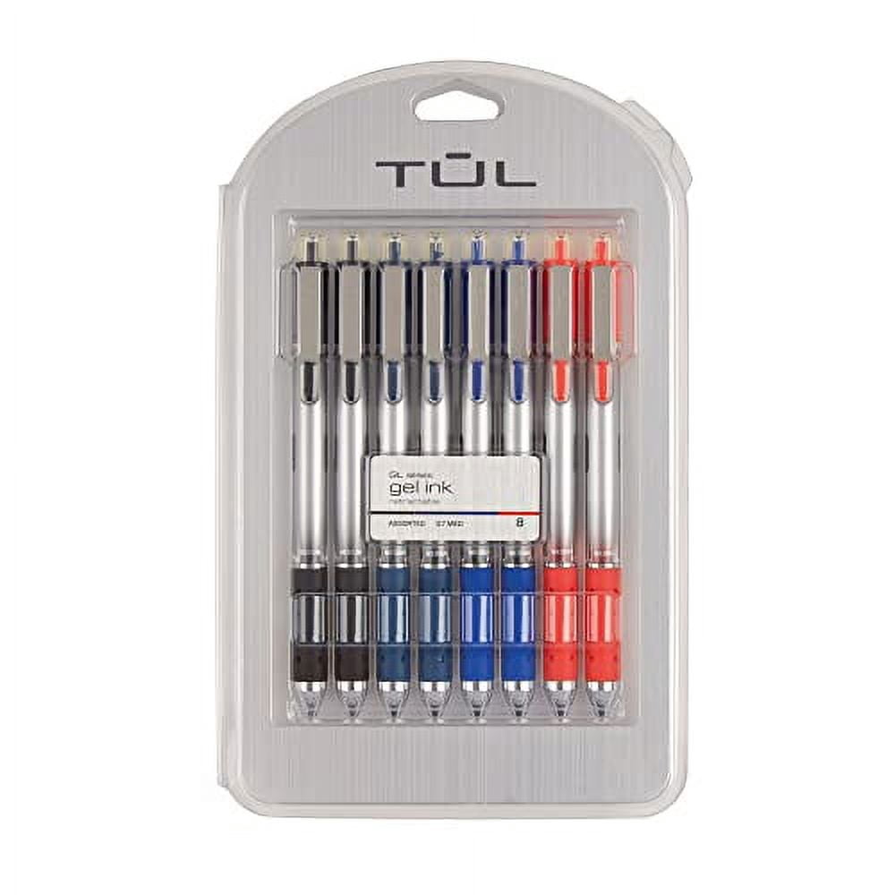 TUL Retractable Gel Pens, Bullet Point, 0.7 mm, Gray Barrel, Assorted ...