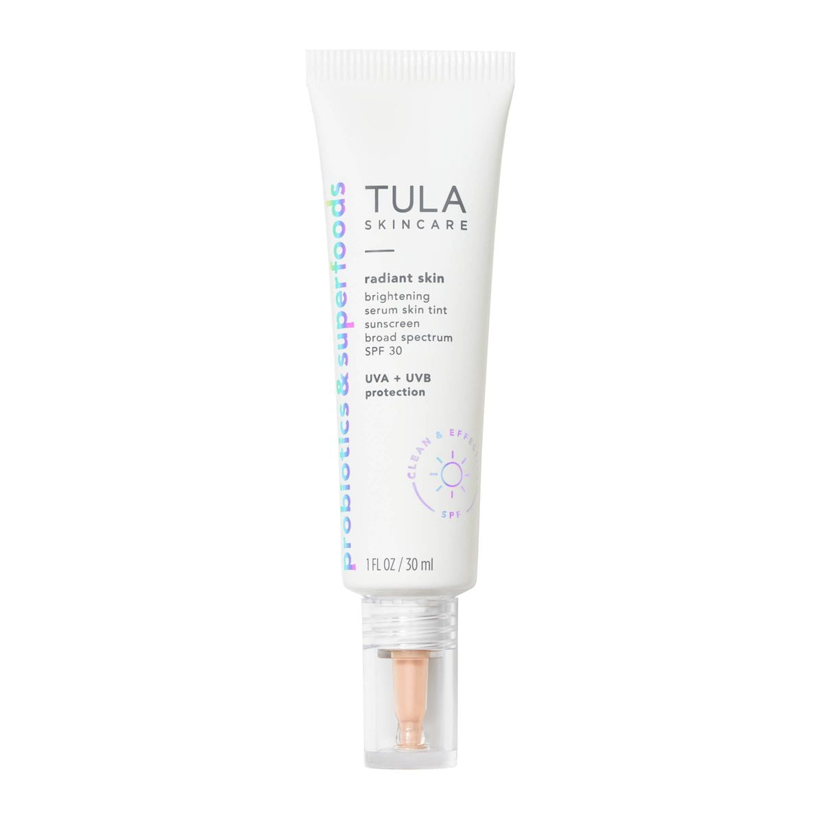 TULA SKINCARE Radiant Skin Brightening Serum Skin Tint - SPF 30 - 3 - 1 ...