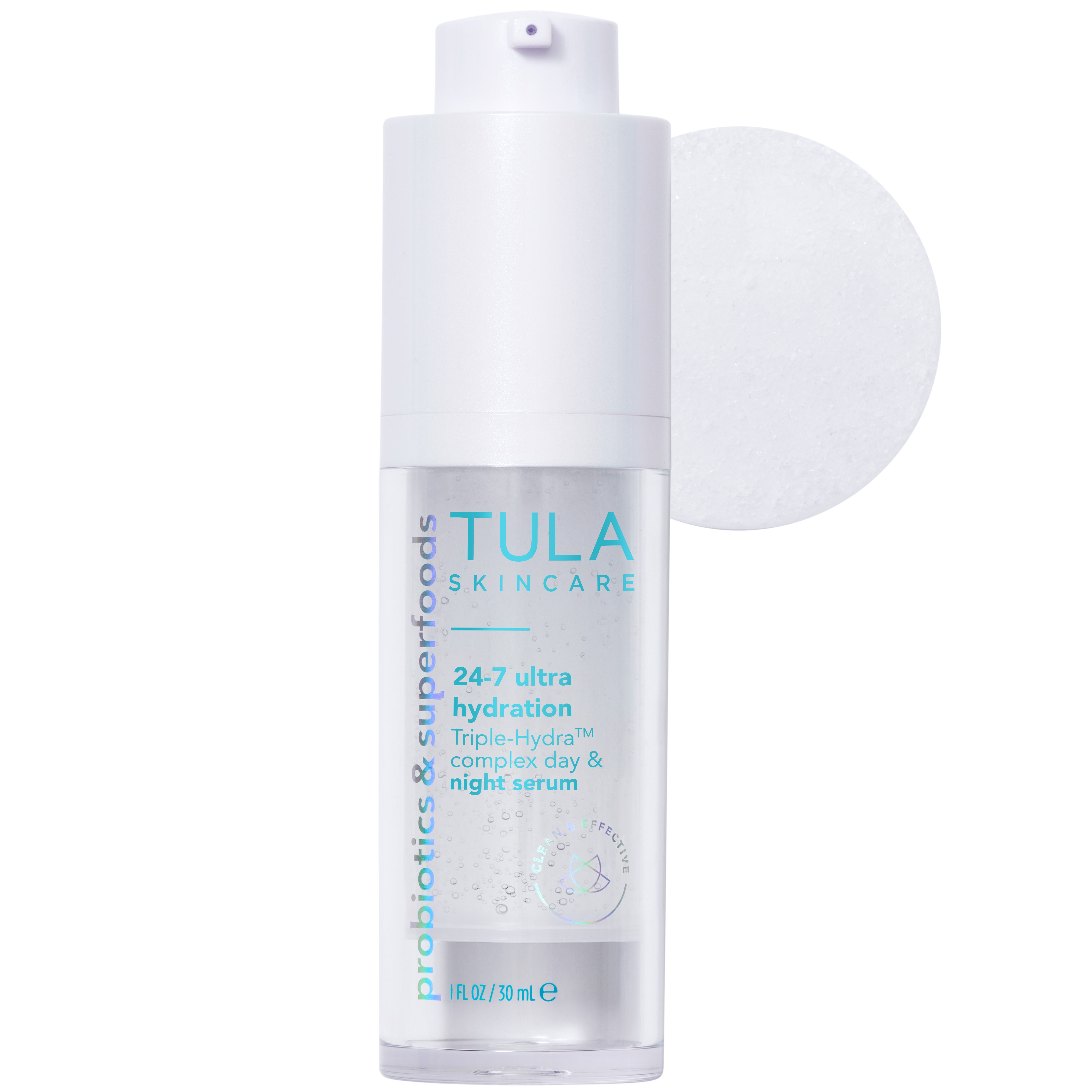 TULA Skin Care 24-7 Ultra Hydration Serum, Triple-Hydra Complex, 1 fl ...