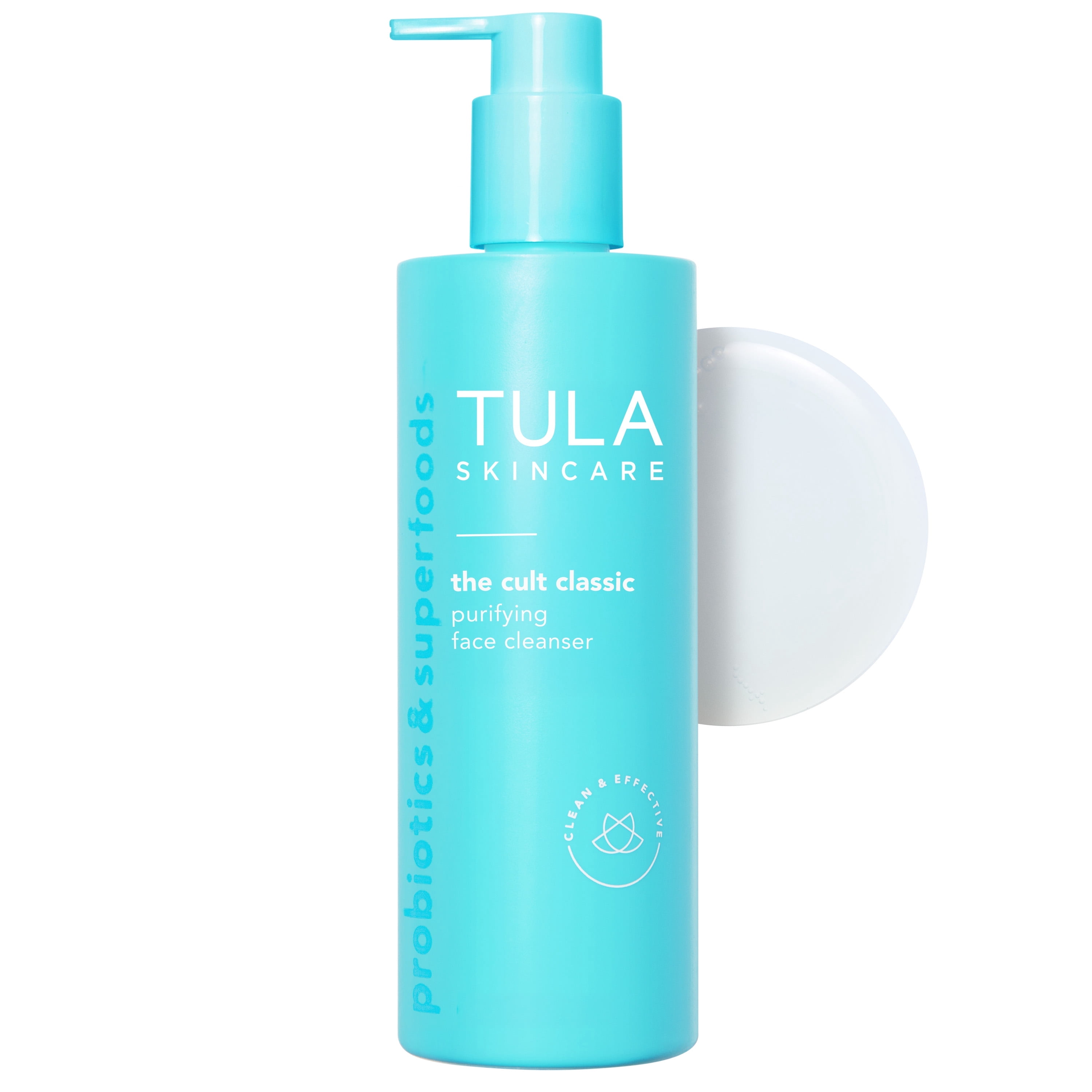 TULA Cult Classic Purifying Face Cleanser, Jumbo 11.8 oz, Turmeric ...