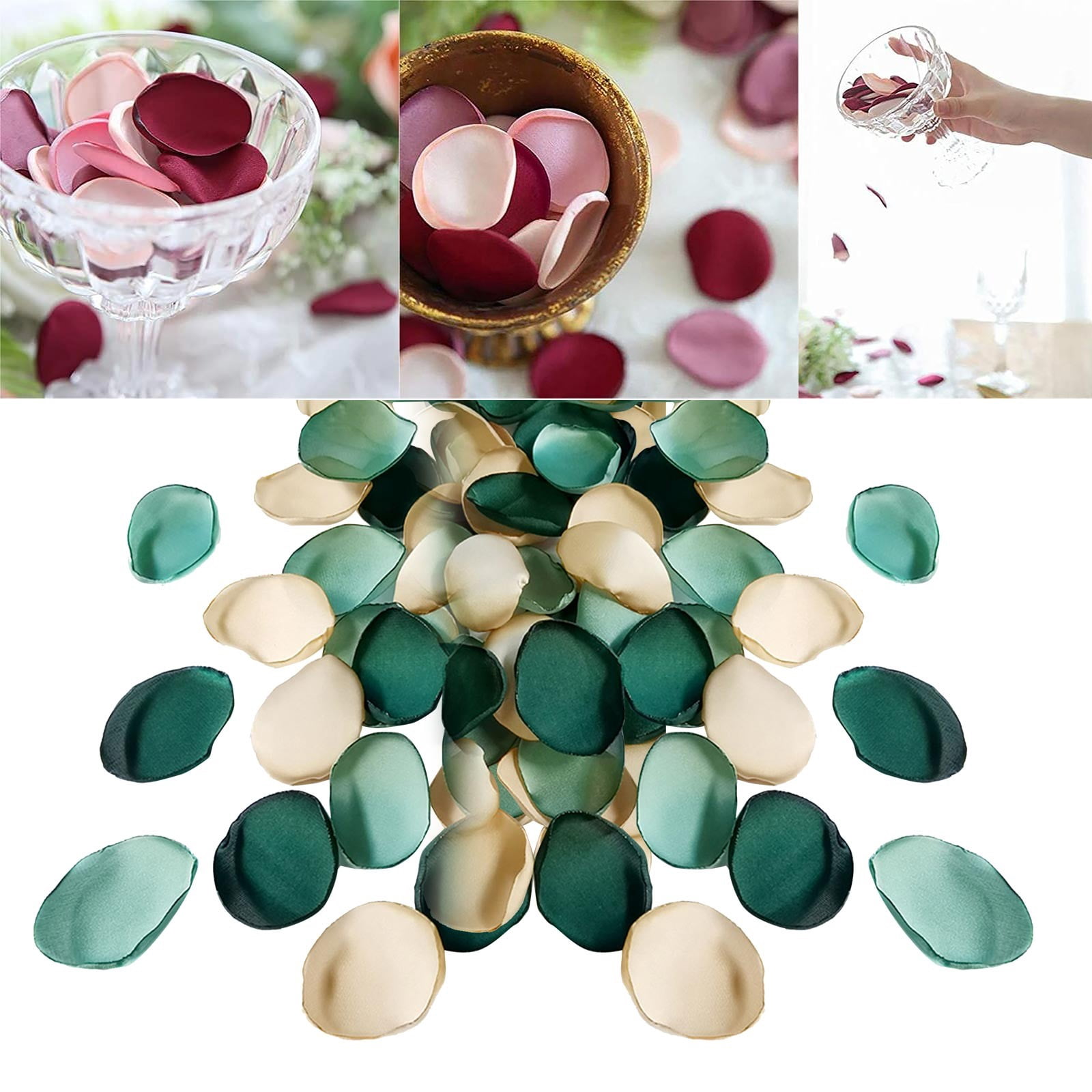 TULUDA 200 Pcs Rose Petals Satin Flower Petals, Elegant for Wedding ...