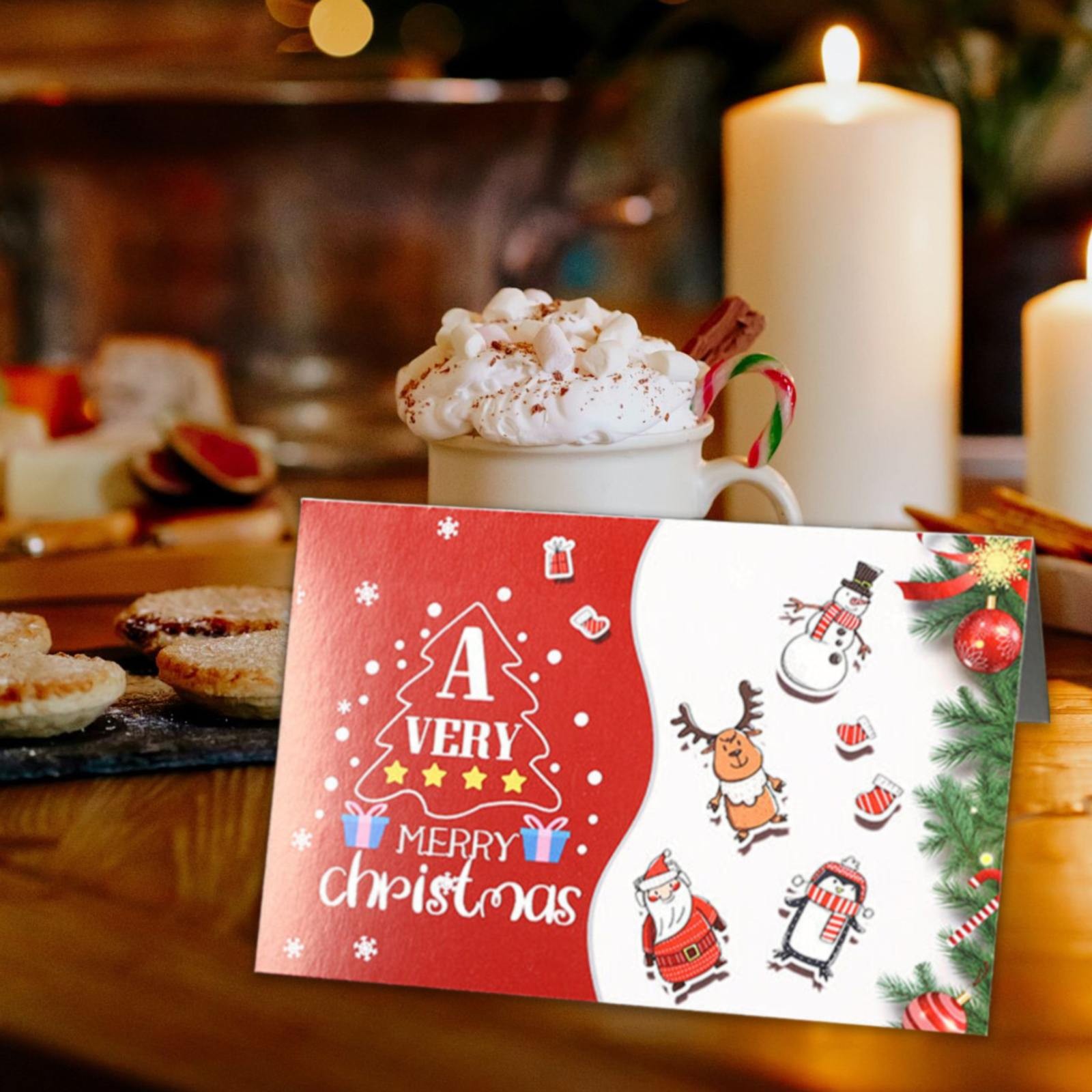TULUDA Christmas Cards, Christmas Cards with Envelopes ,6 Assorted ...