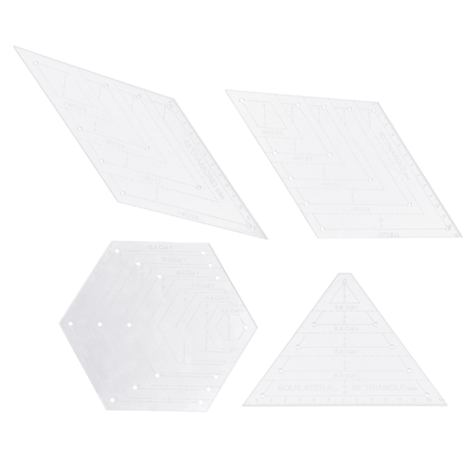 TULUDA Clearance Multi-Purpose Ruler Cutting Template, Precision ...