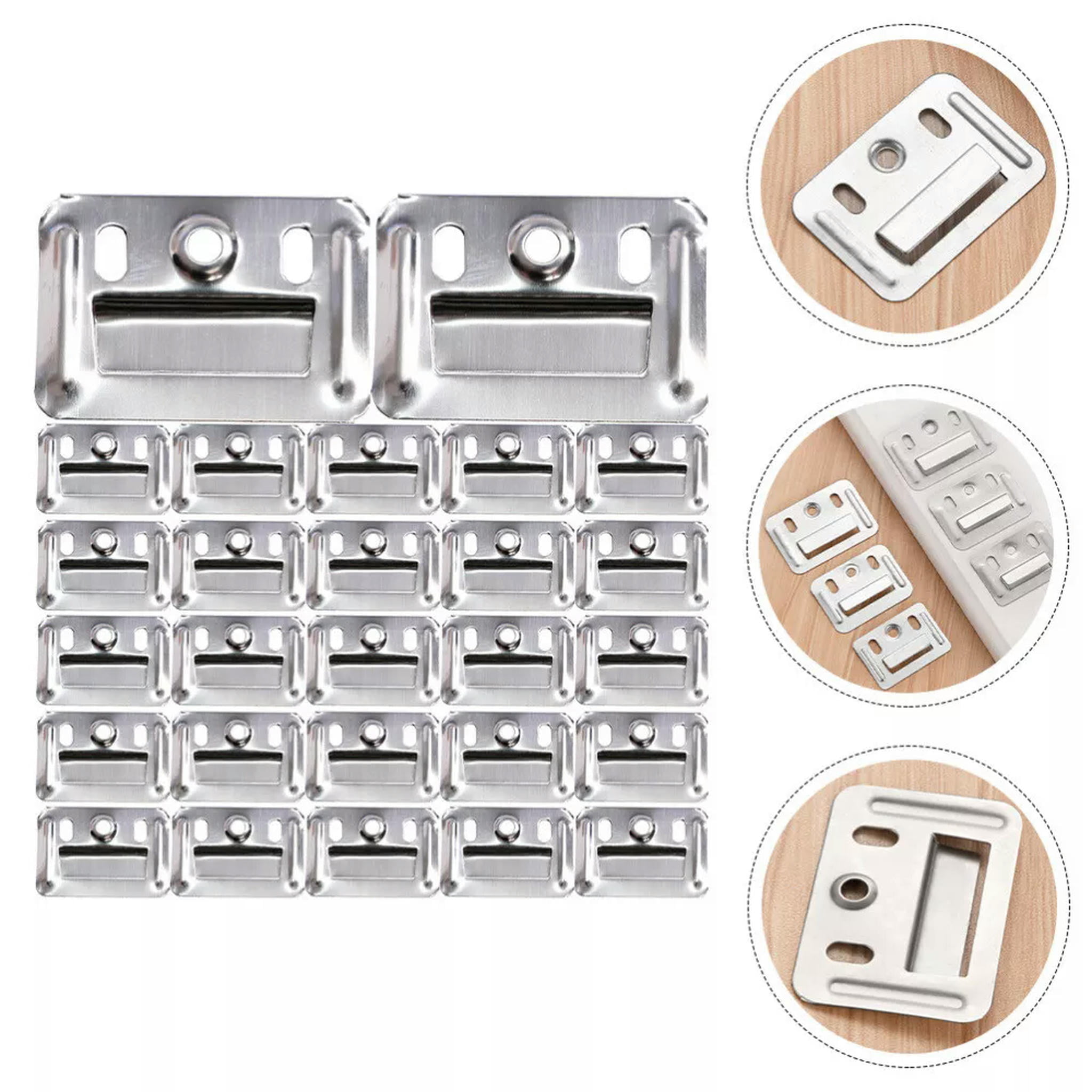 TUMALL 100 Pcs Clamp for Integrated Wall Panel Hangers Buckle Furniture ...