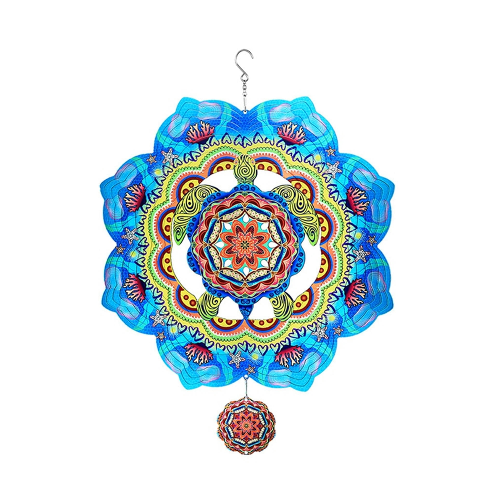 TUMALL 12Inch Wind Spinners Outdoor,3D Stainless Steel Wind Spinner ...