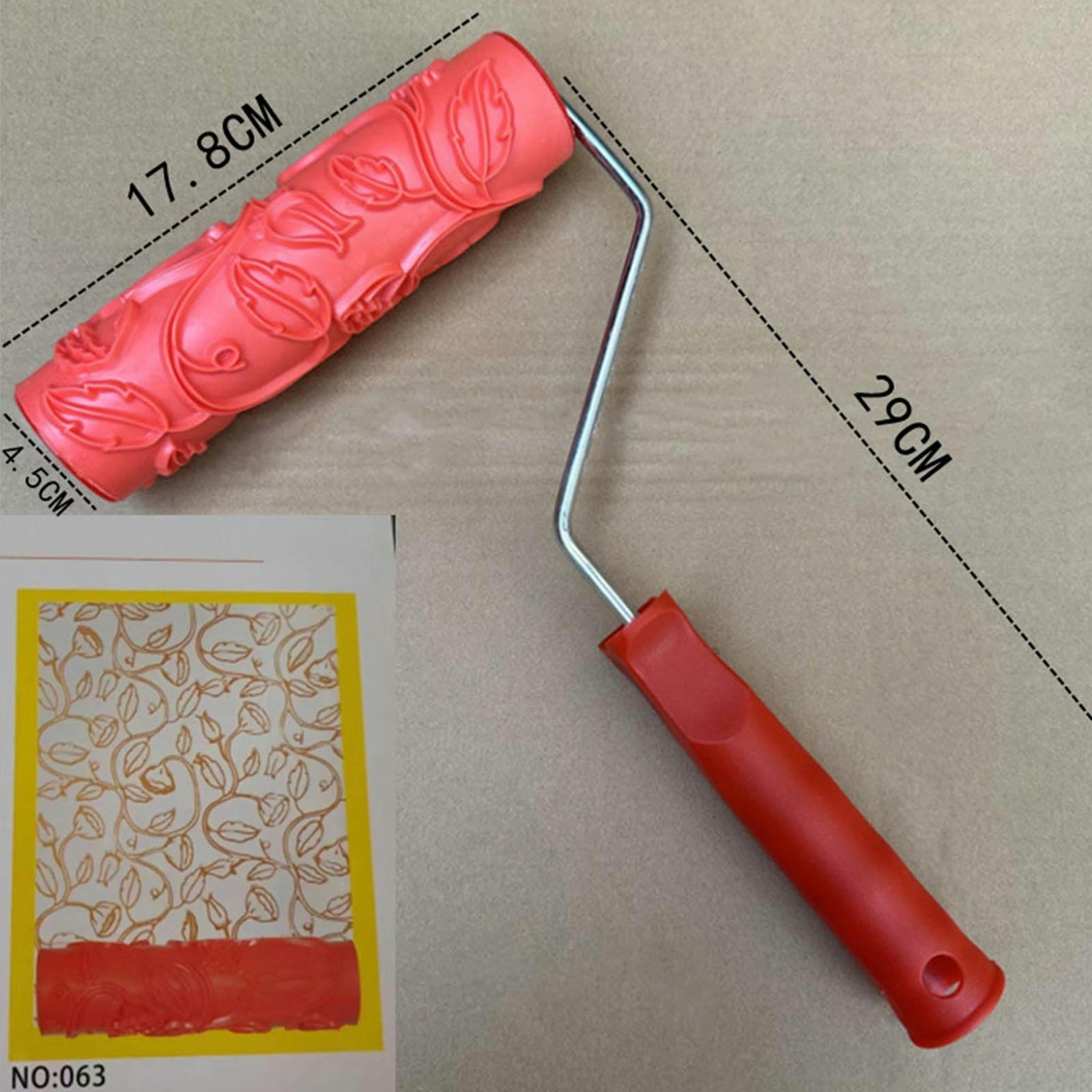 TUMALL 178mm Texture Rubber Paint Roller Brush Replacement Paint Art ...