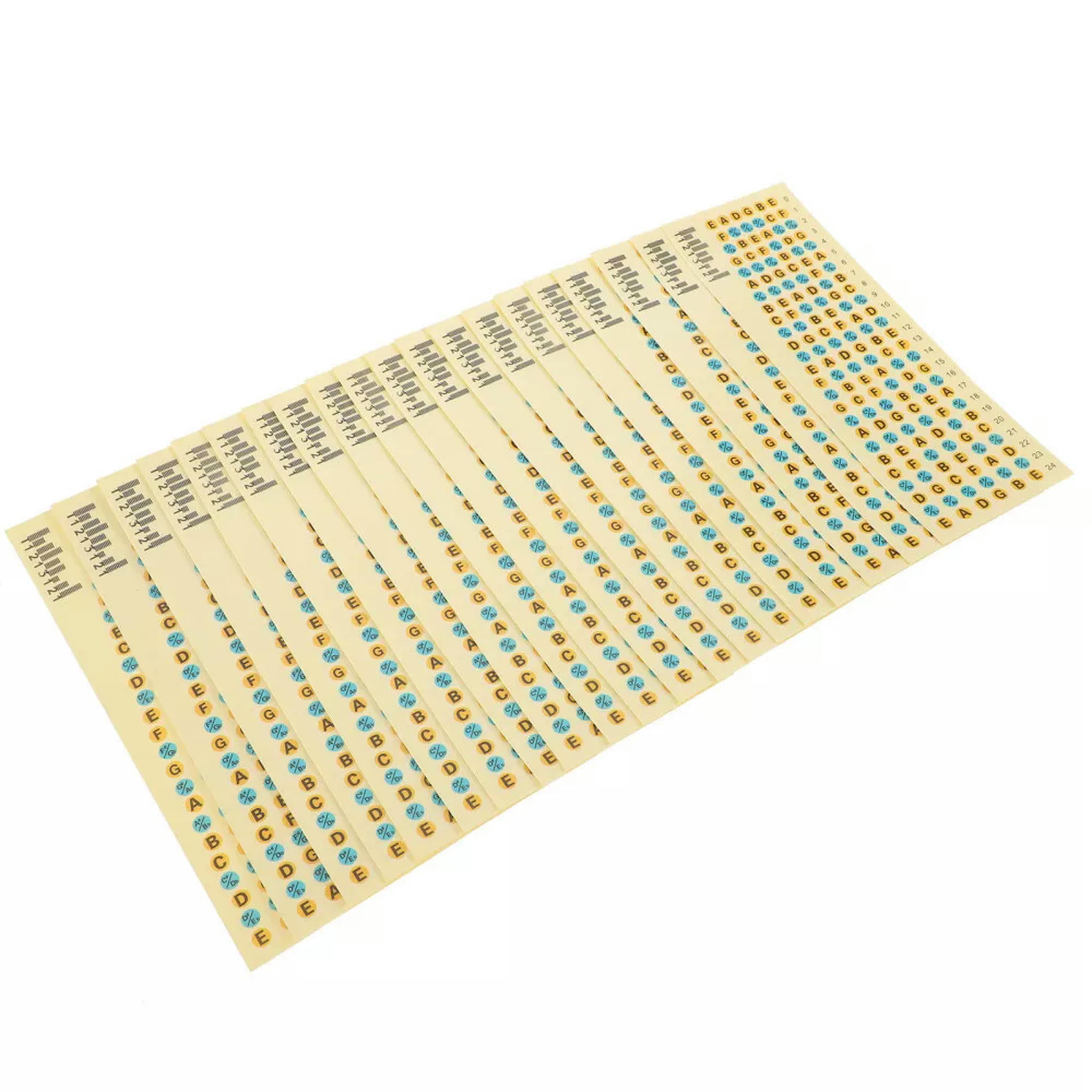 TUMALL 20pcs fretboard note map decals fingerboard frets map sticker ...