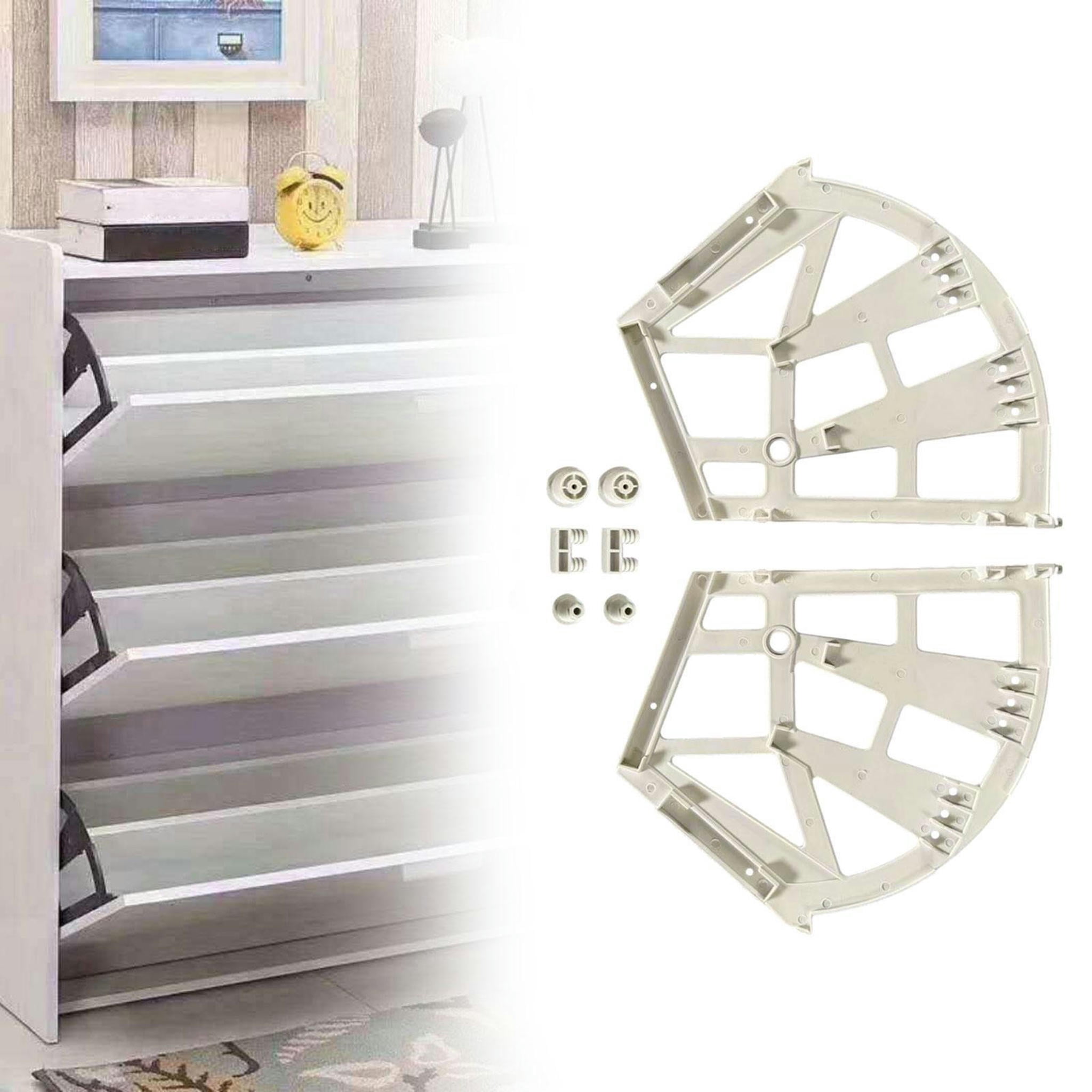 TUMALL 2x Flip Drawer Shoe Drawer Hinge Shoe Rack Hinges Flip Plate ...