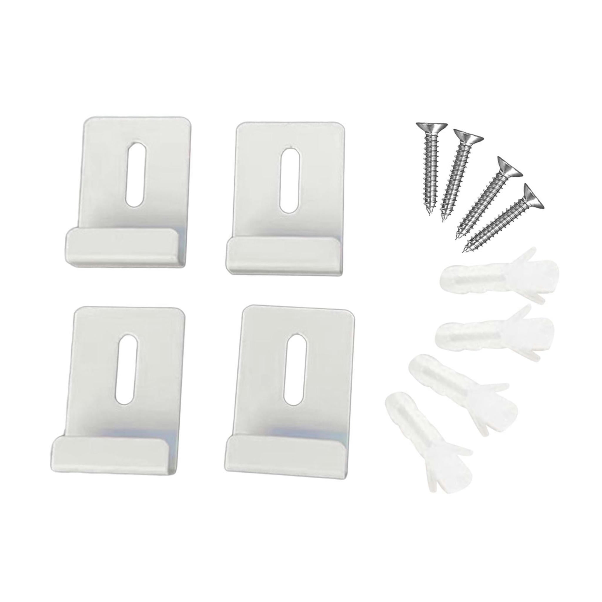 TUMALL 4x Metal Mirror Clips with Screws for Frameless Mirror Billboard ...