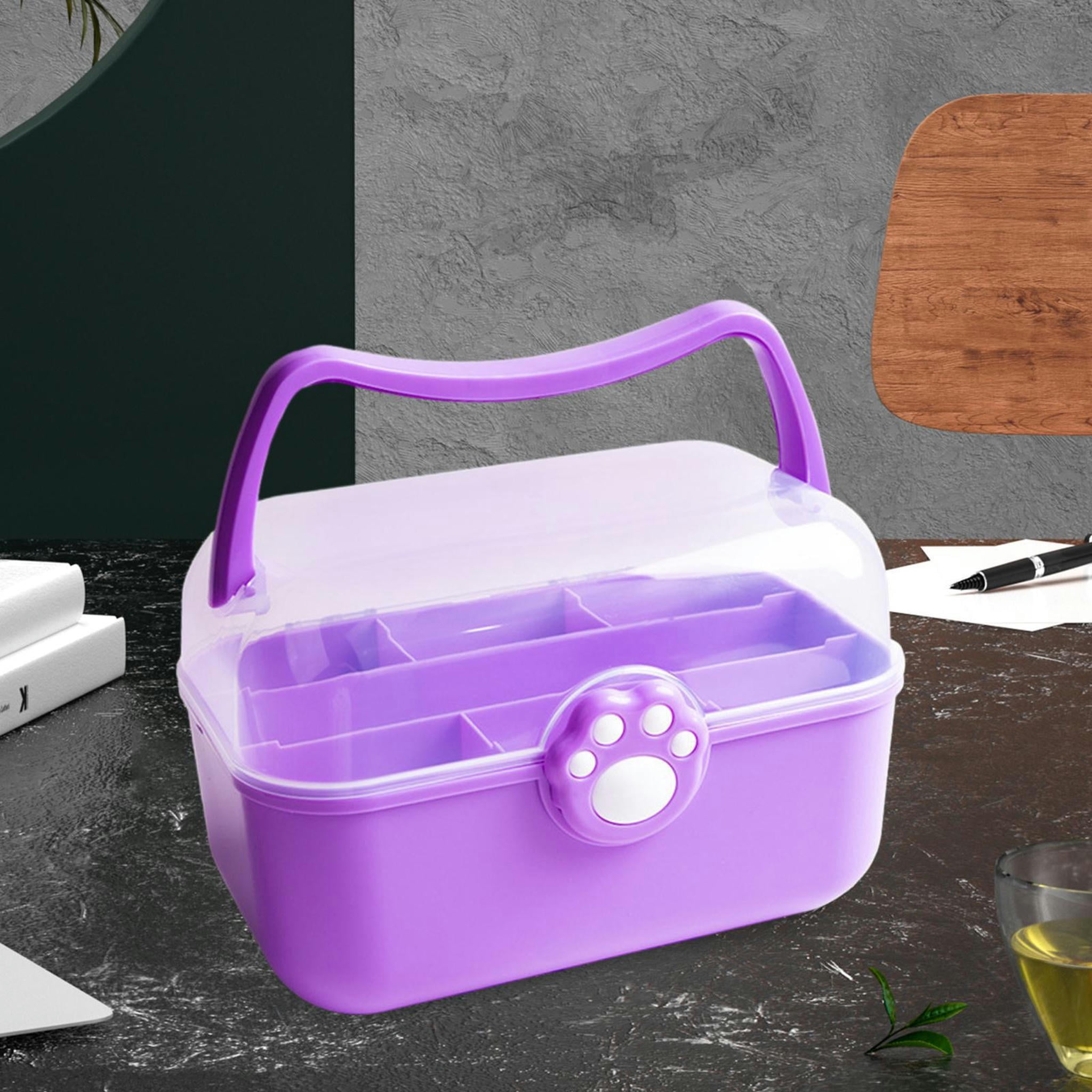 TUMALL Art Craft Organizer Large Capacity Lockable Trinket Box Portable ...