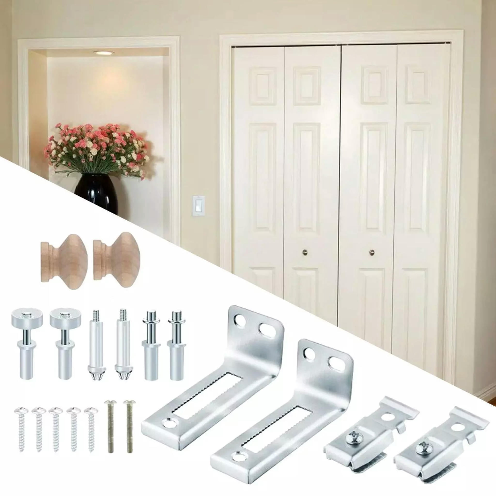 TUMALL Bifold Door Hardware Set Replacement Parts Barn Door Hardware ...