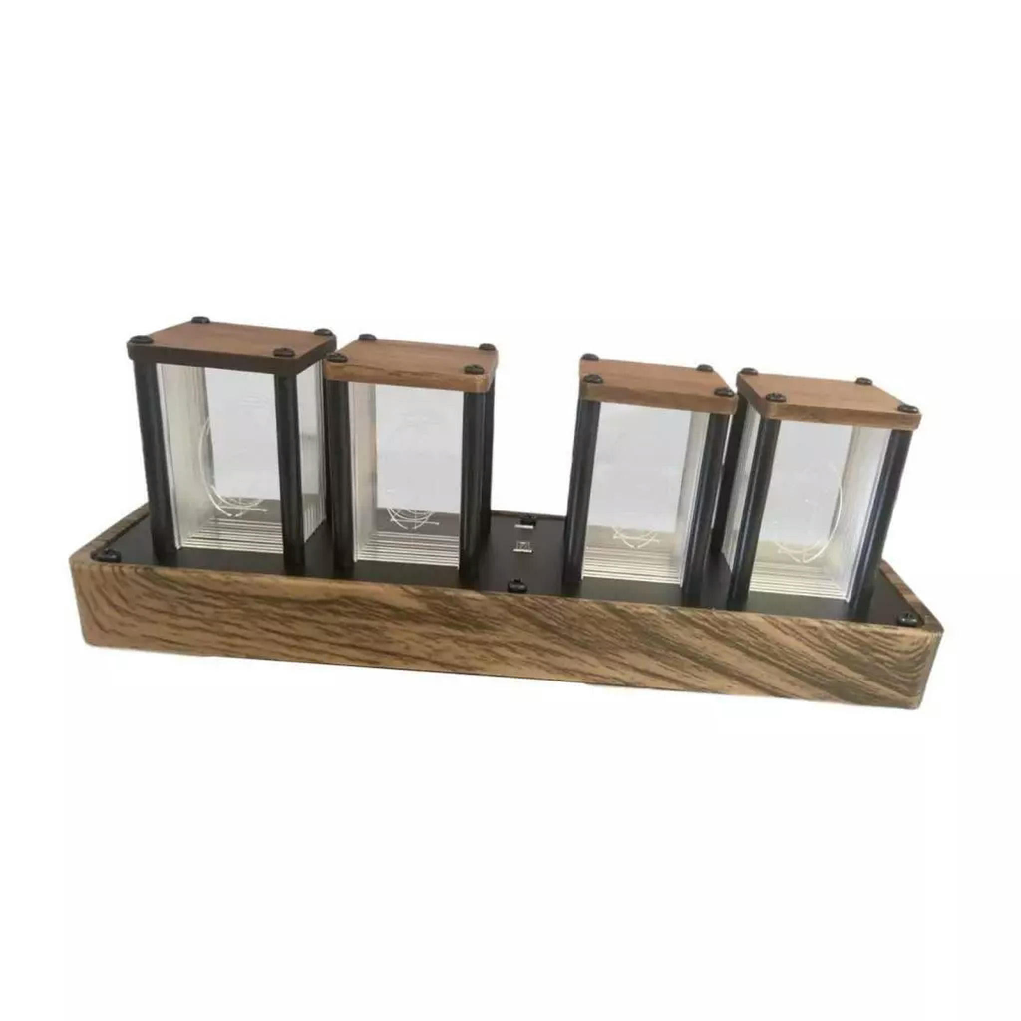 TUMALL Colorful Nixie Tube Clock LED Desktop Clock Modern Glow Tube ...