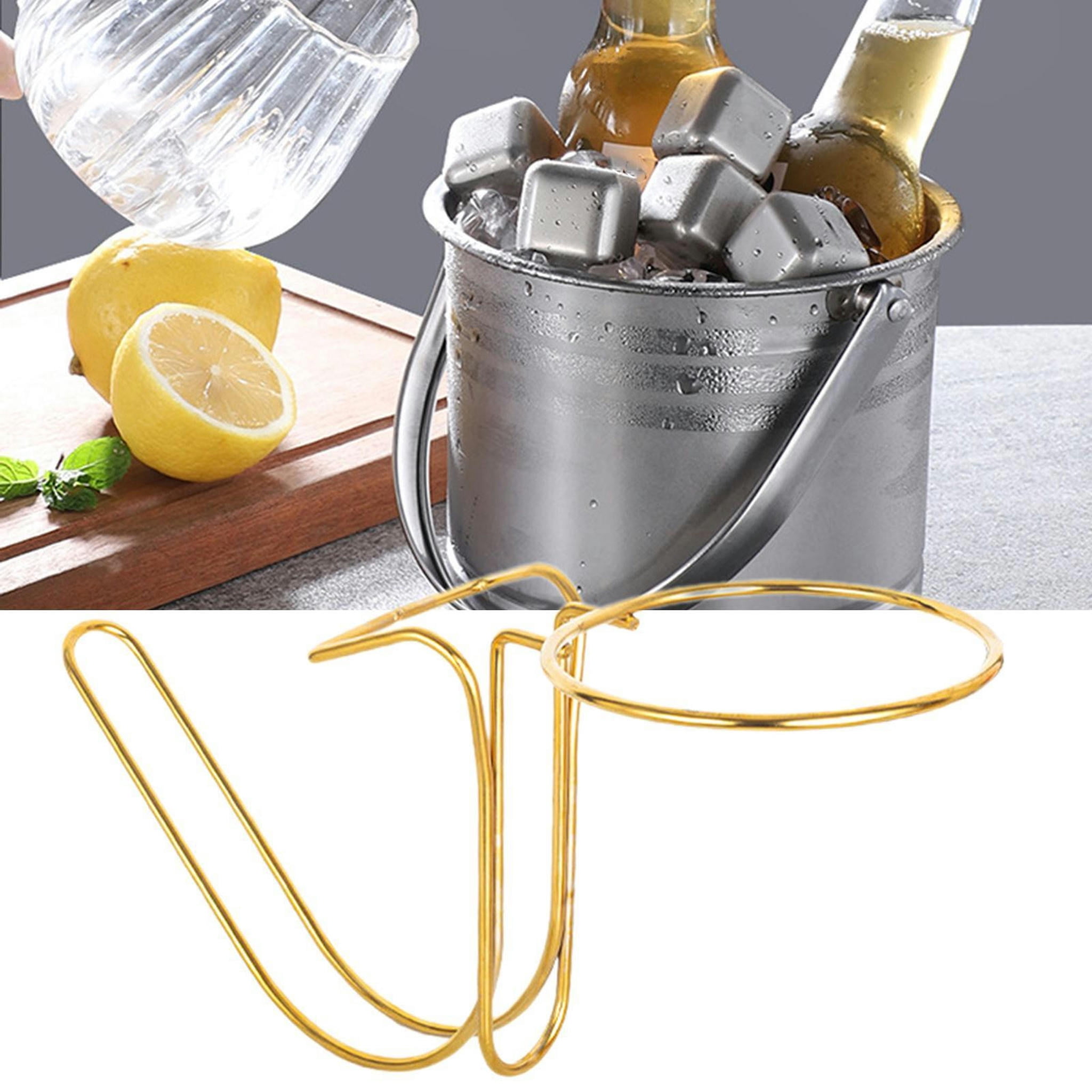TUMALL Desktop Ice Bucket Rack Champagne Bowl Holder Portable Cooler ...