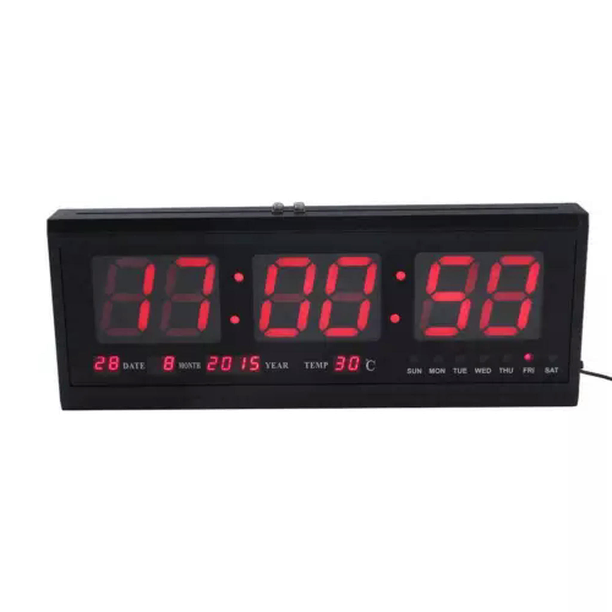 TUMALL Digital Large Big Jumbo LED Wall Desk alarm Clock W/Calendar ...