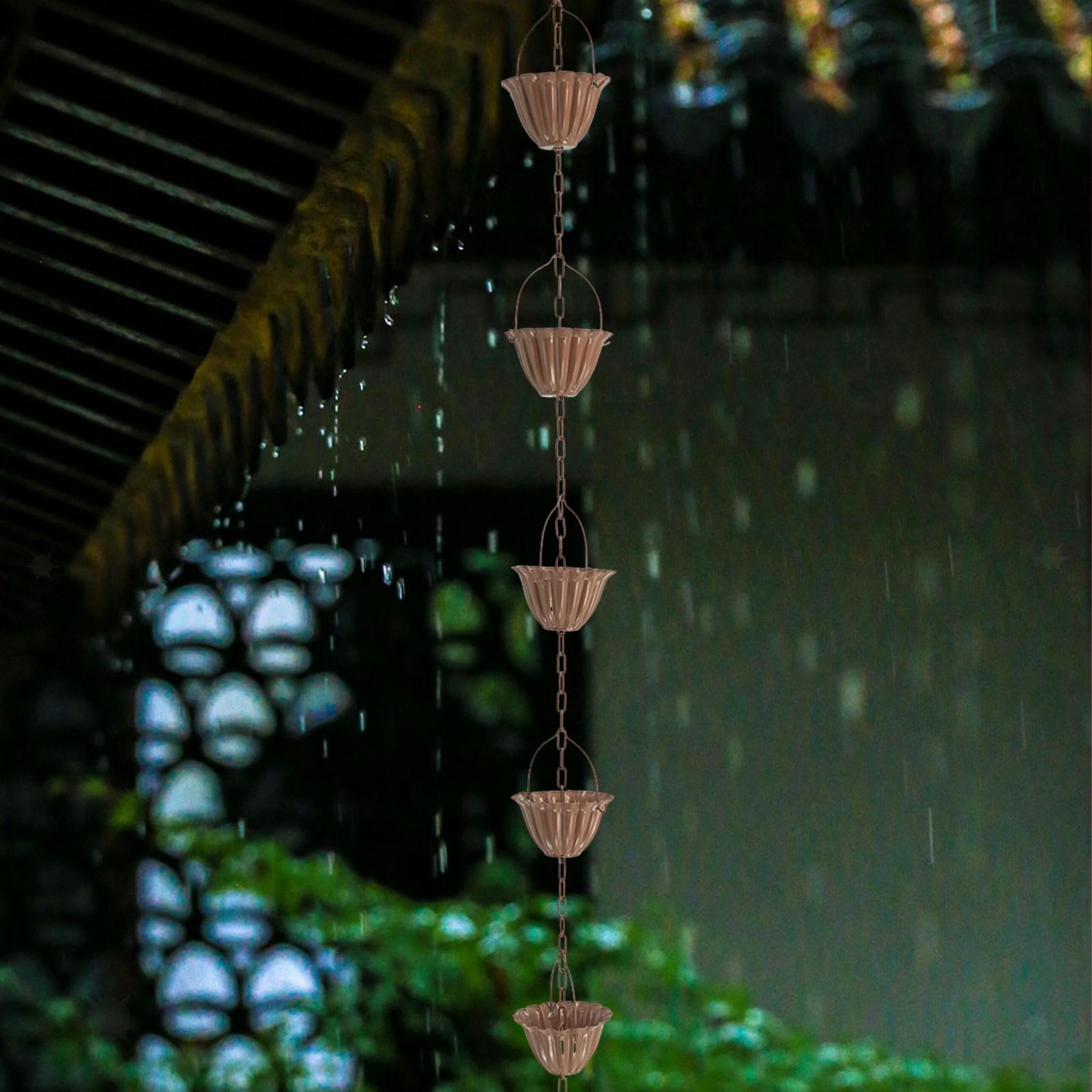 TUMALL Downspout Chain Parks Outdoor Summer Decor Gutters Rainwater ...