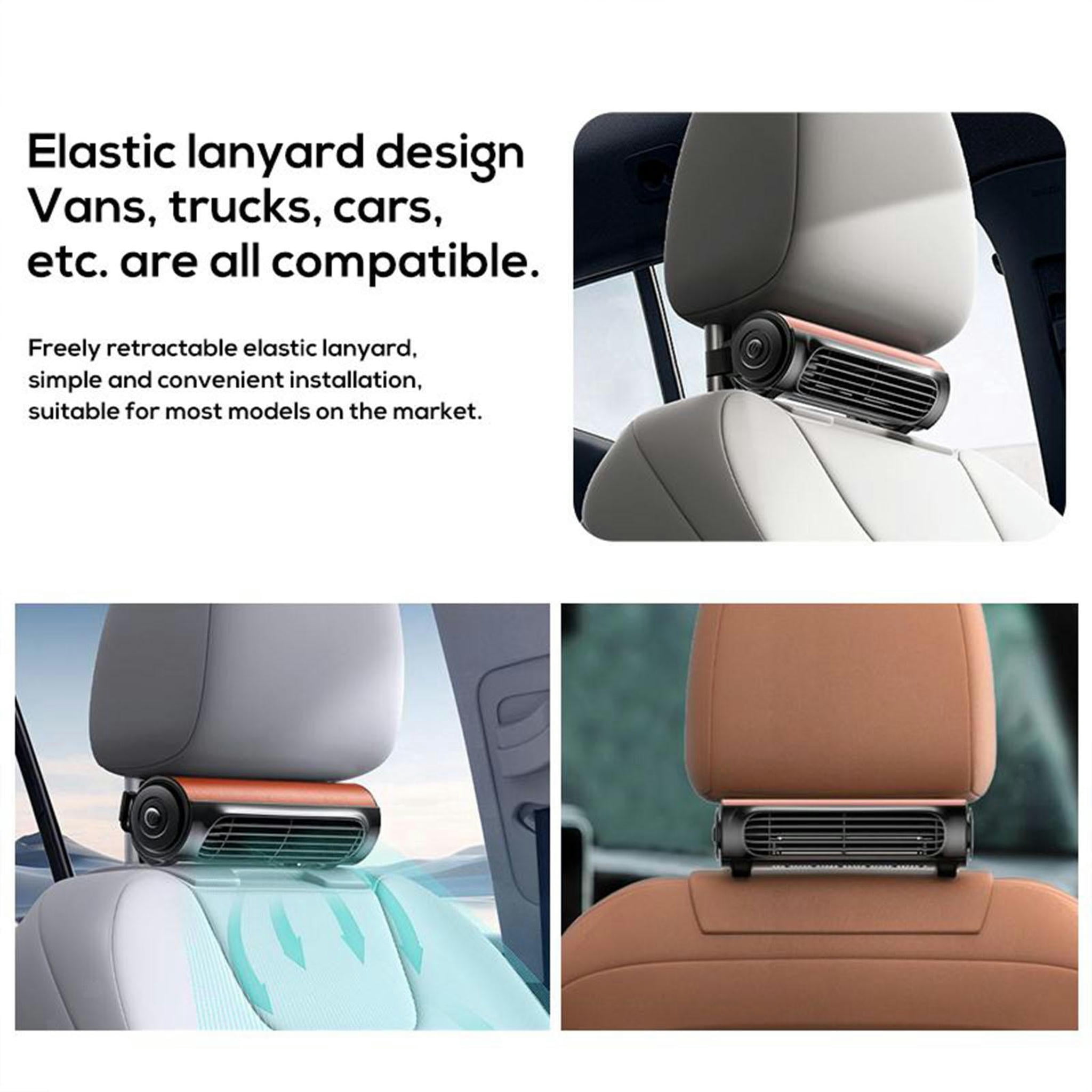 TUMALL Electric Cars Seat Fan USB Backseat RV SUV Air Circulation Fan ...